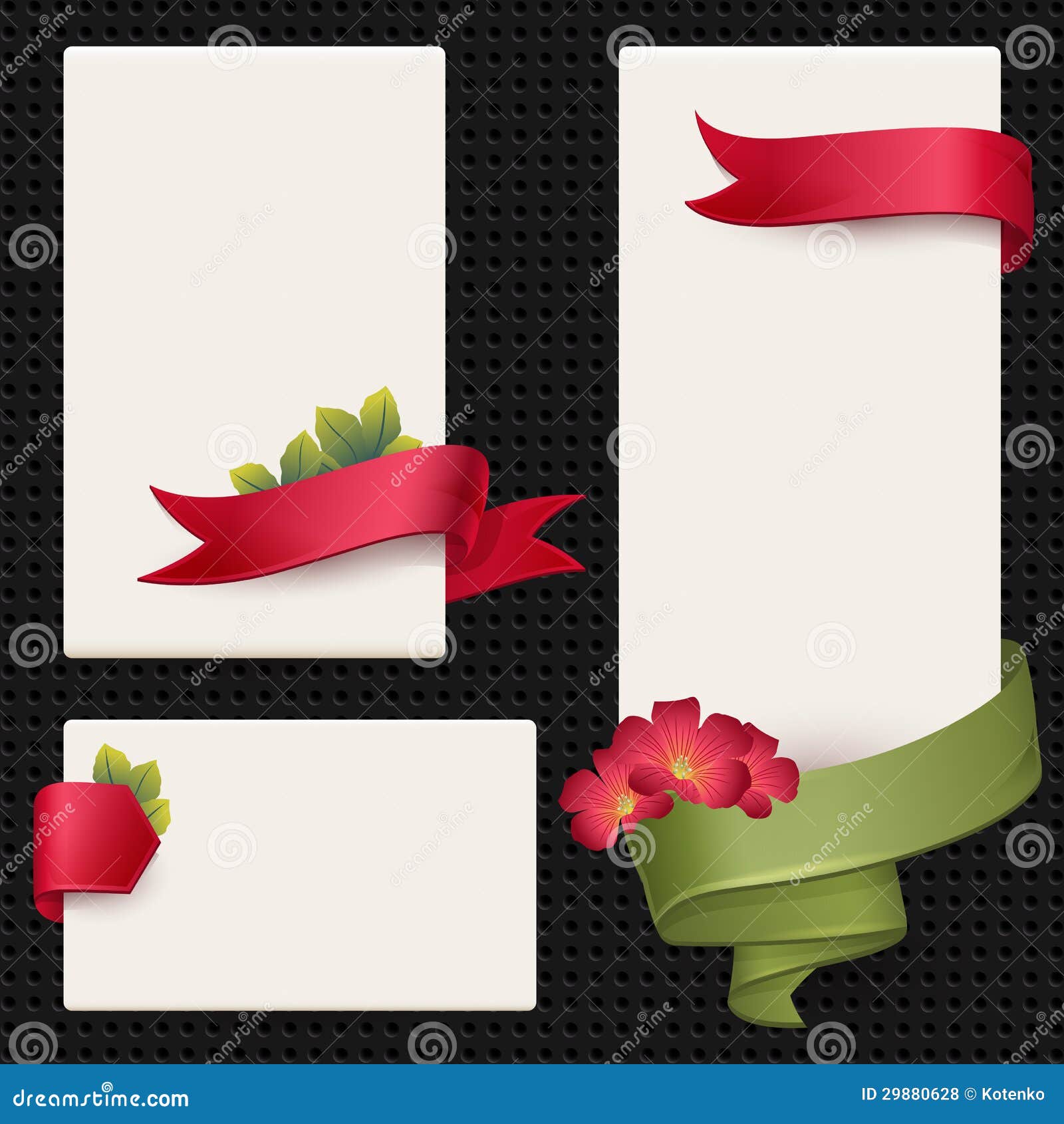 Set of Elements for Advertising Stock Vector - Illustration of color ...