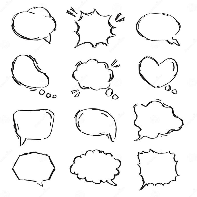 Set speech bubbles stock illustration. Illustration of signs - 342809289 Set speech bubbles stock illustration. Illustration of signs - 342809289