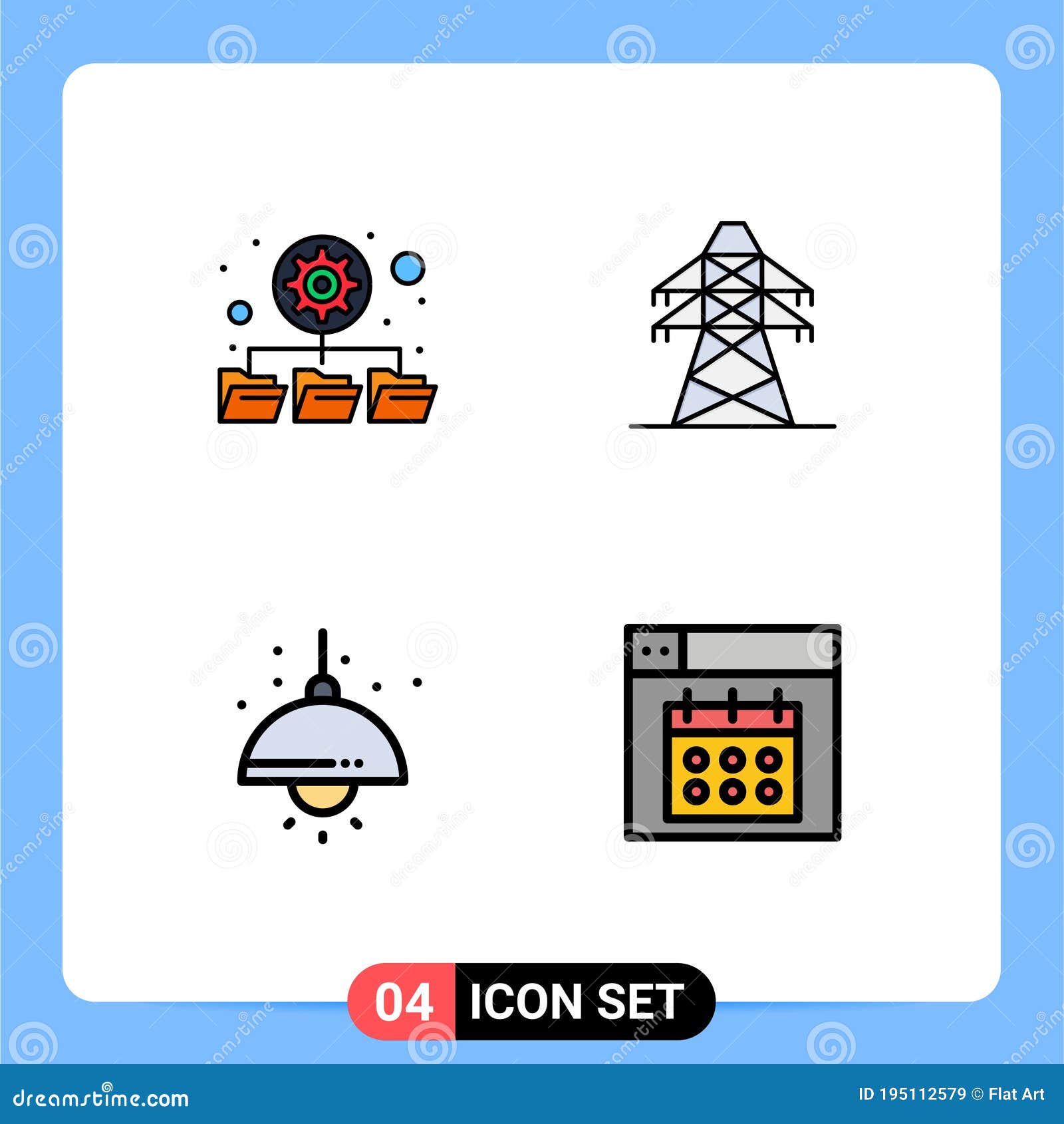 Electrical Transmission Tower Types Cartoon Vector | CartoonDealer.com ...