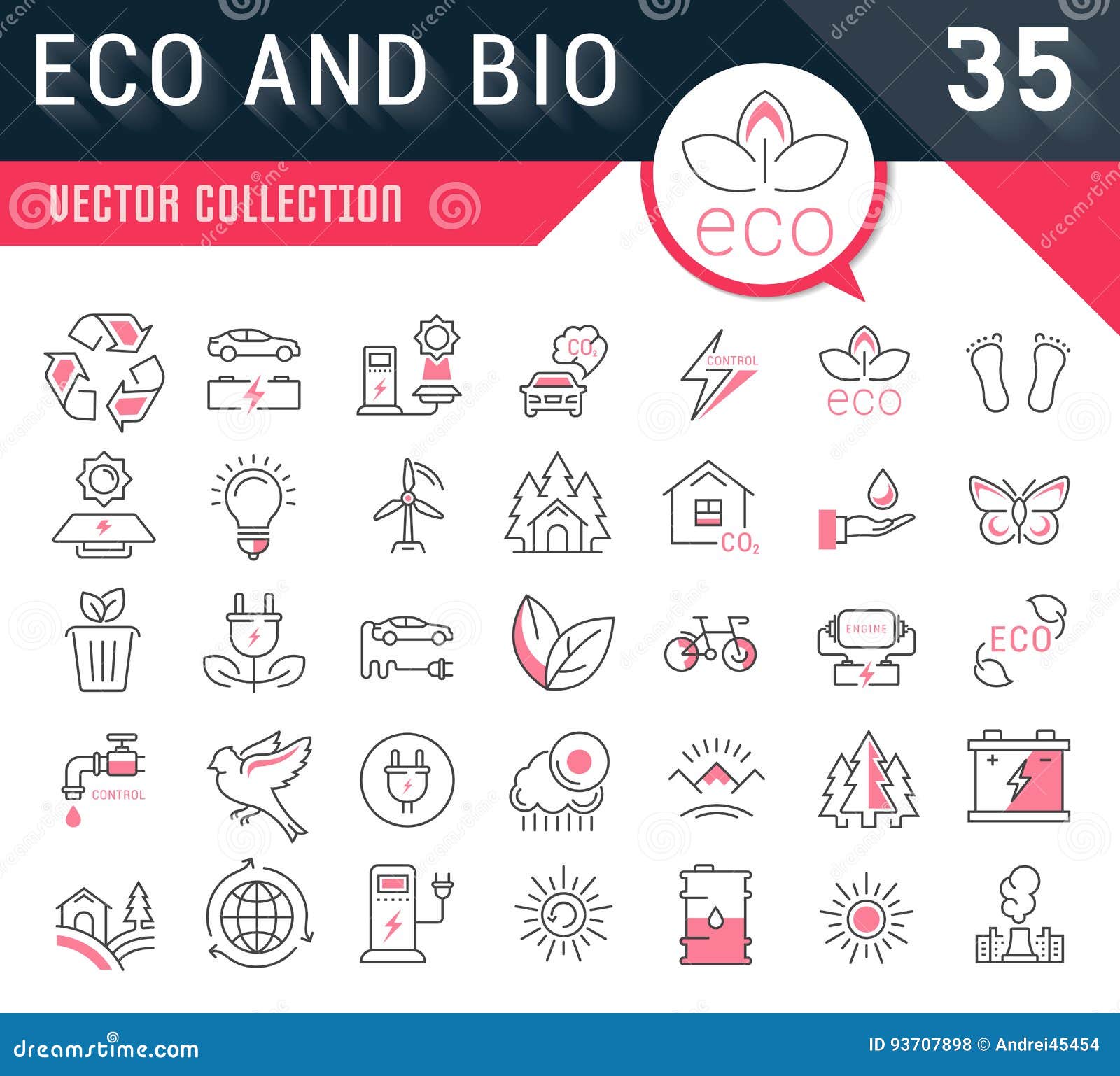 Set Vector Flat Line Icons Eco and Bio Stock Illustration ... Set Vector Flat Line Icons Eco and Bio Stock Illustration ...