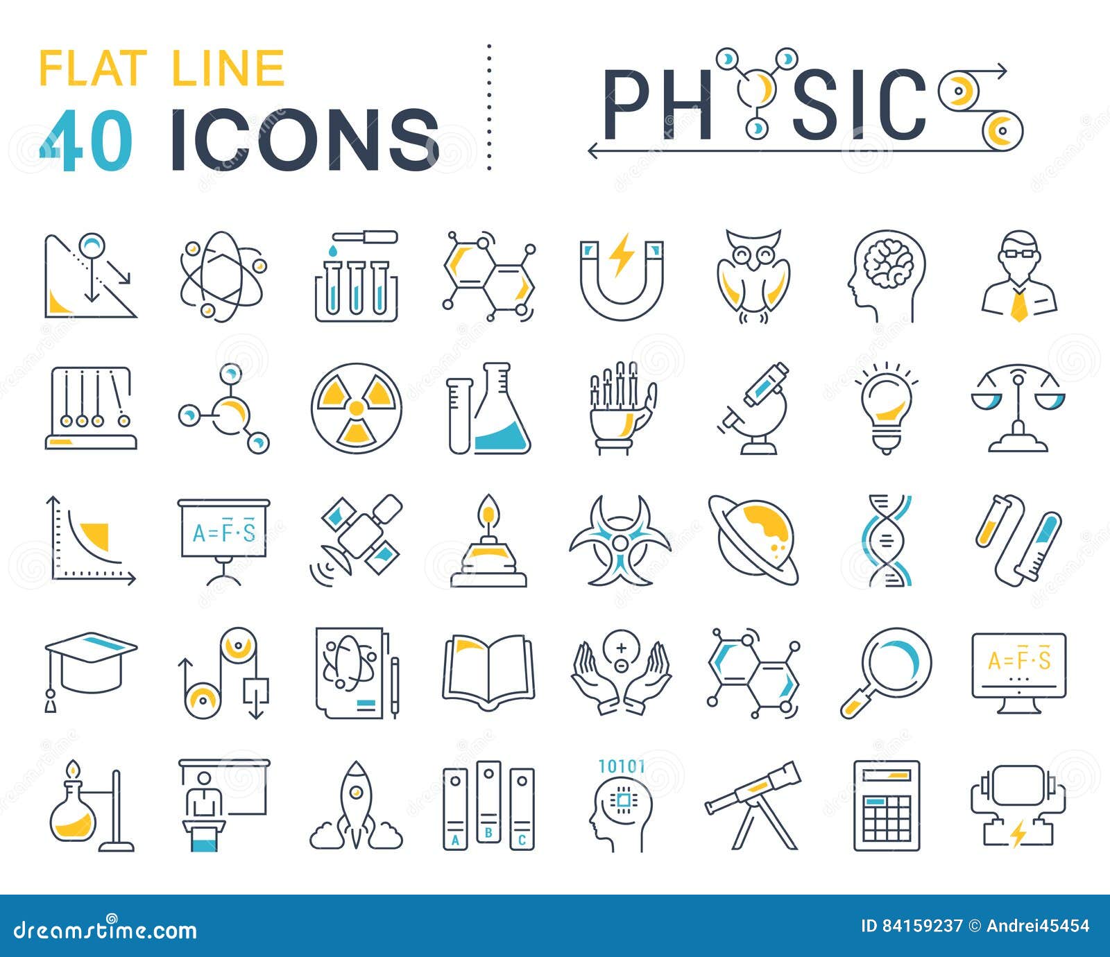Newton Law Theory And Physics Mathematical Formula Equation, Doodle ...