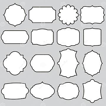 Set of vector frames stock vector. Illustration of collection - 70026169
