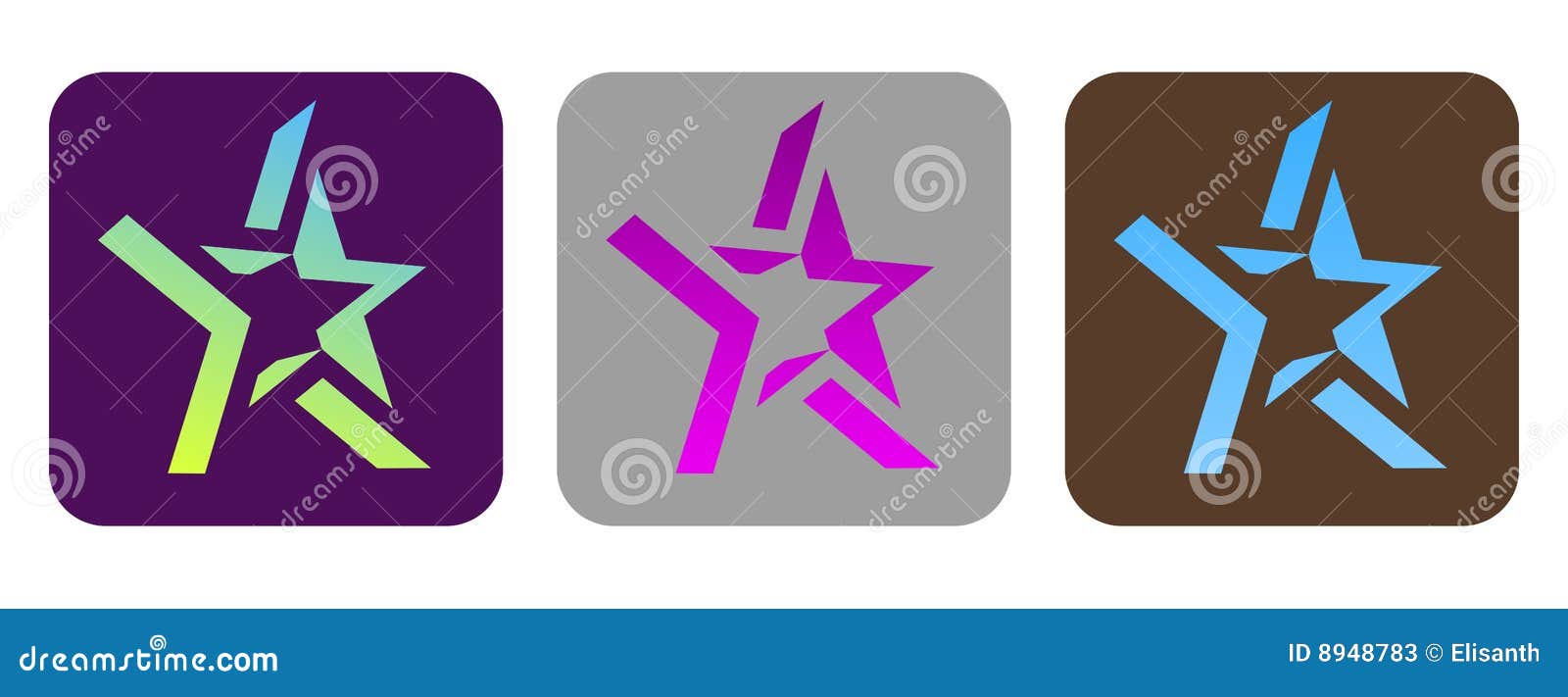 Set of vector funky stars stock vector. Illustration of symbol - 8948783