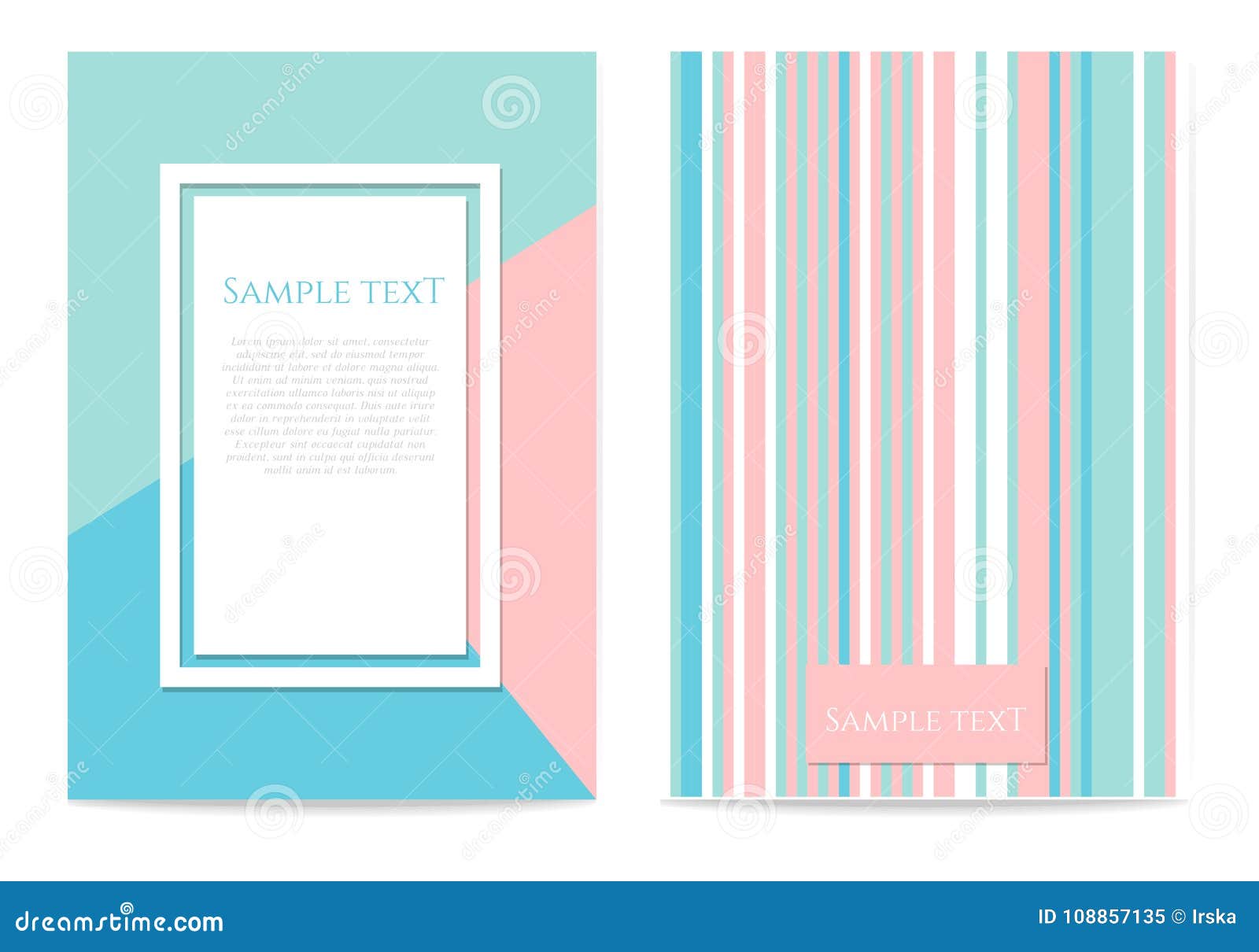 Set of Geometric Design Cards Stock Vector - Illustration of book ...