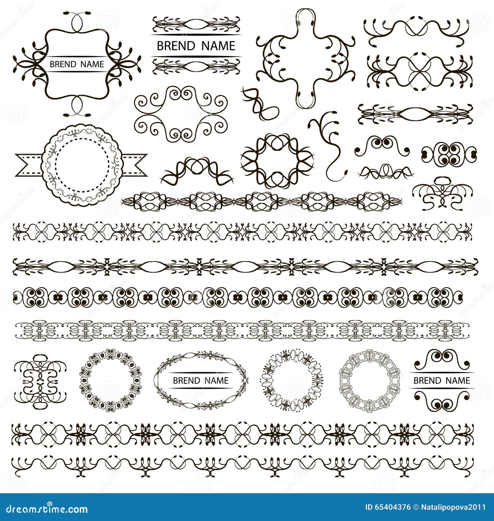 Set of Vector Graphic Elements for Design Stock Vector - Illustration ...