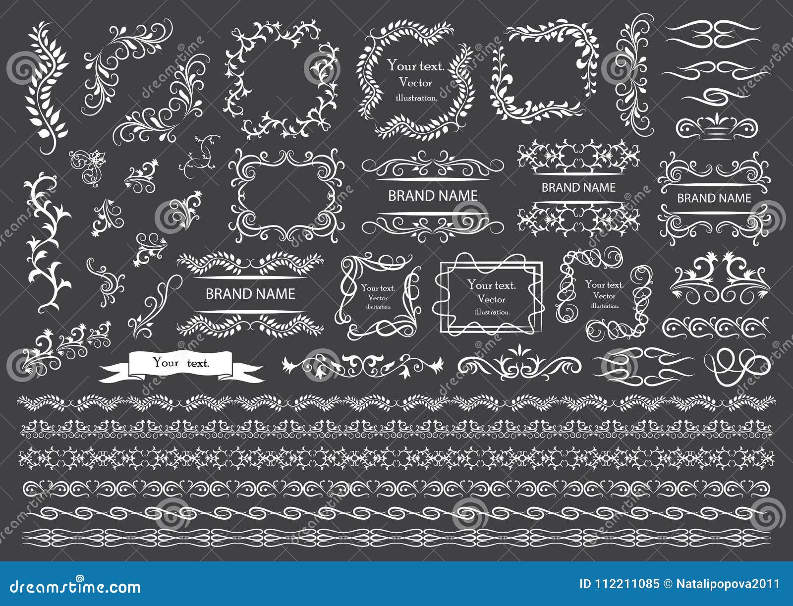 Set of Vector Graphic Elements for Design Stock Vector - Illustration ...