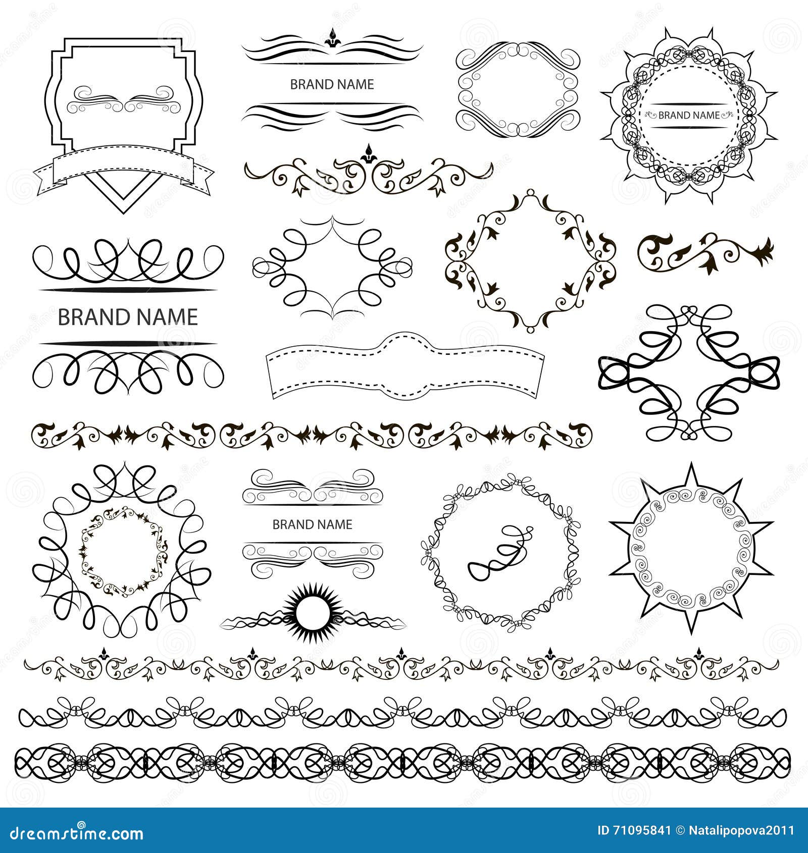 Set of Vector Graphic Elements for Design Stock Vector - Illustration ...