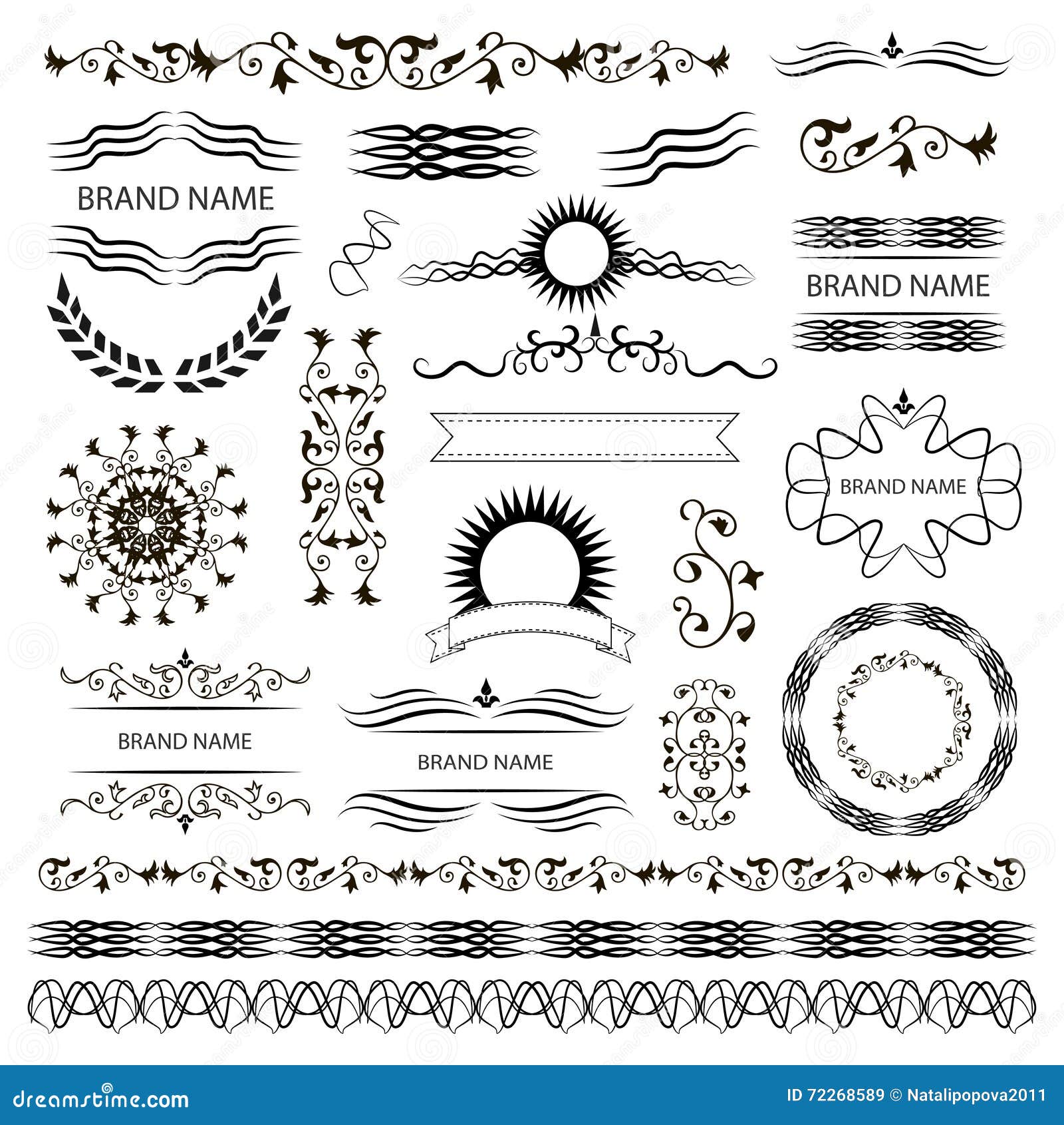 Set of Vector Graphic Elements for Design Stock Vector - Illustration ...
