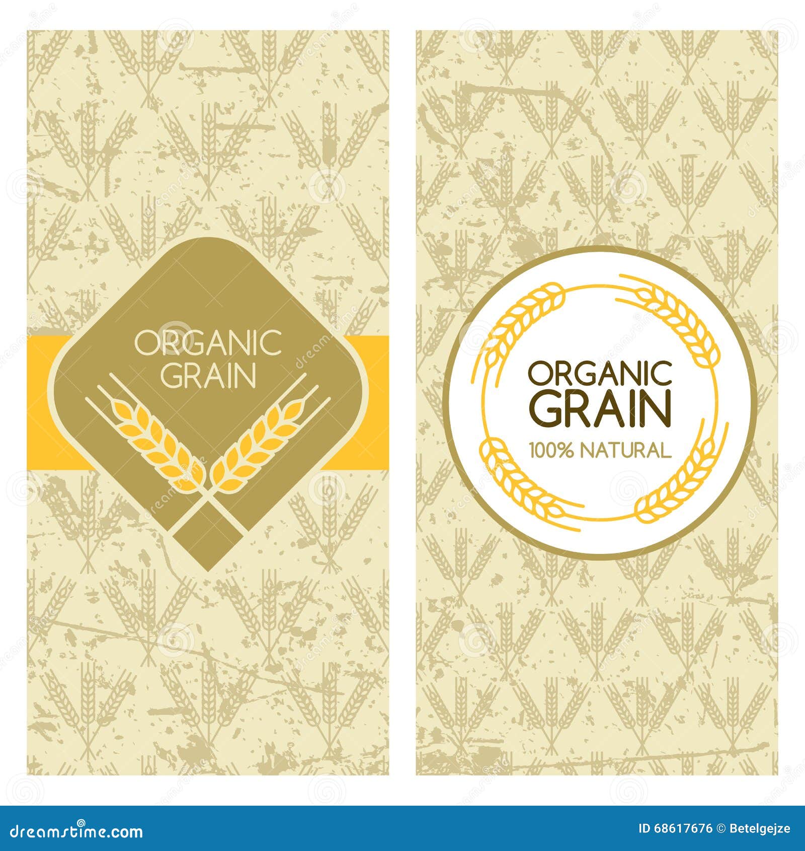 Set of Vector Grunge Backgrounds for Banner, Label, Package Template ...