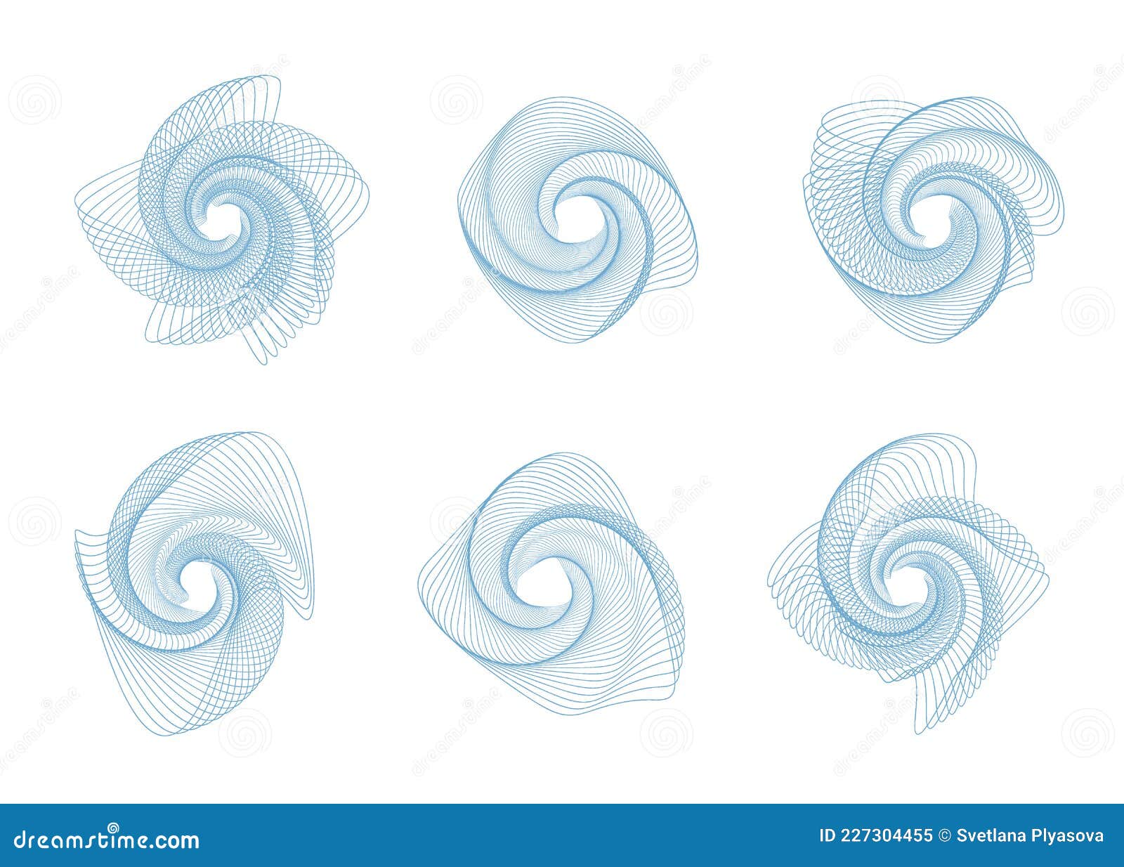 Set Vector Guilloche Elements for Certificate or Diploma and Currency ...