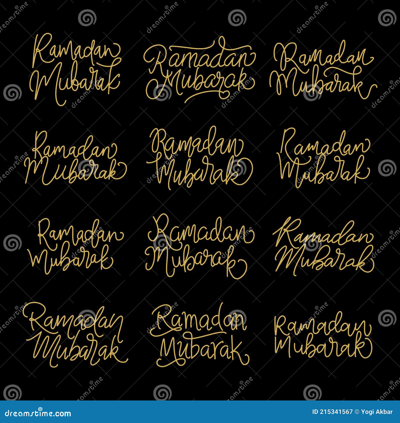 A Set Of Two Calligraphic Inscriptions For Congratulations. Vector ...