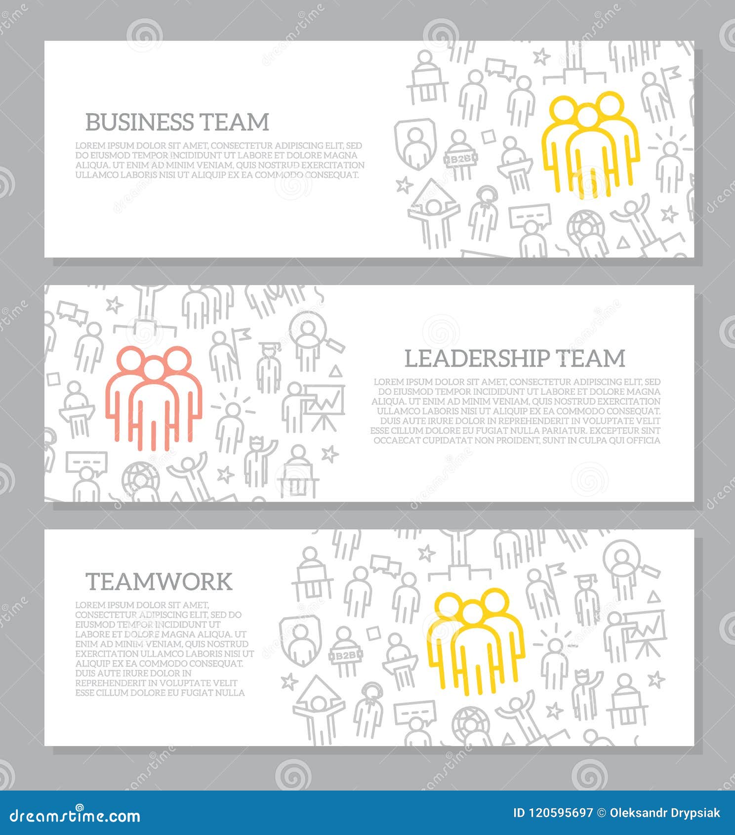 Set of Vector Human Resources and Business Organization Management ...