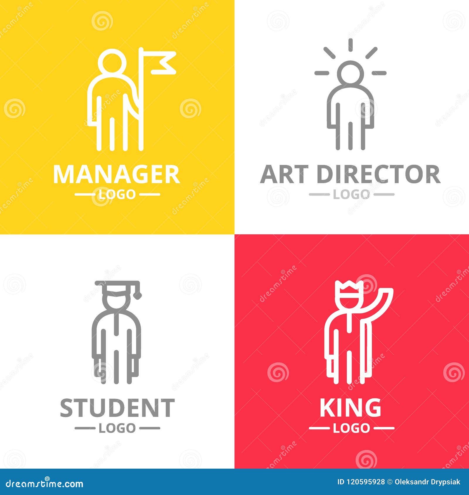 Set of Vector Human Resources and Business Organization Management Logo ...