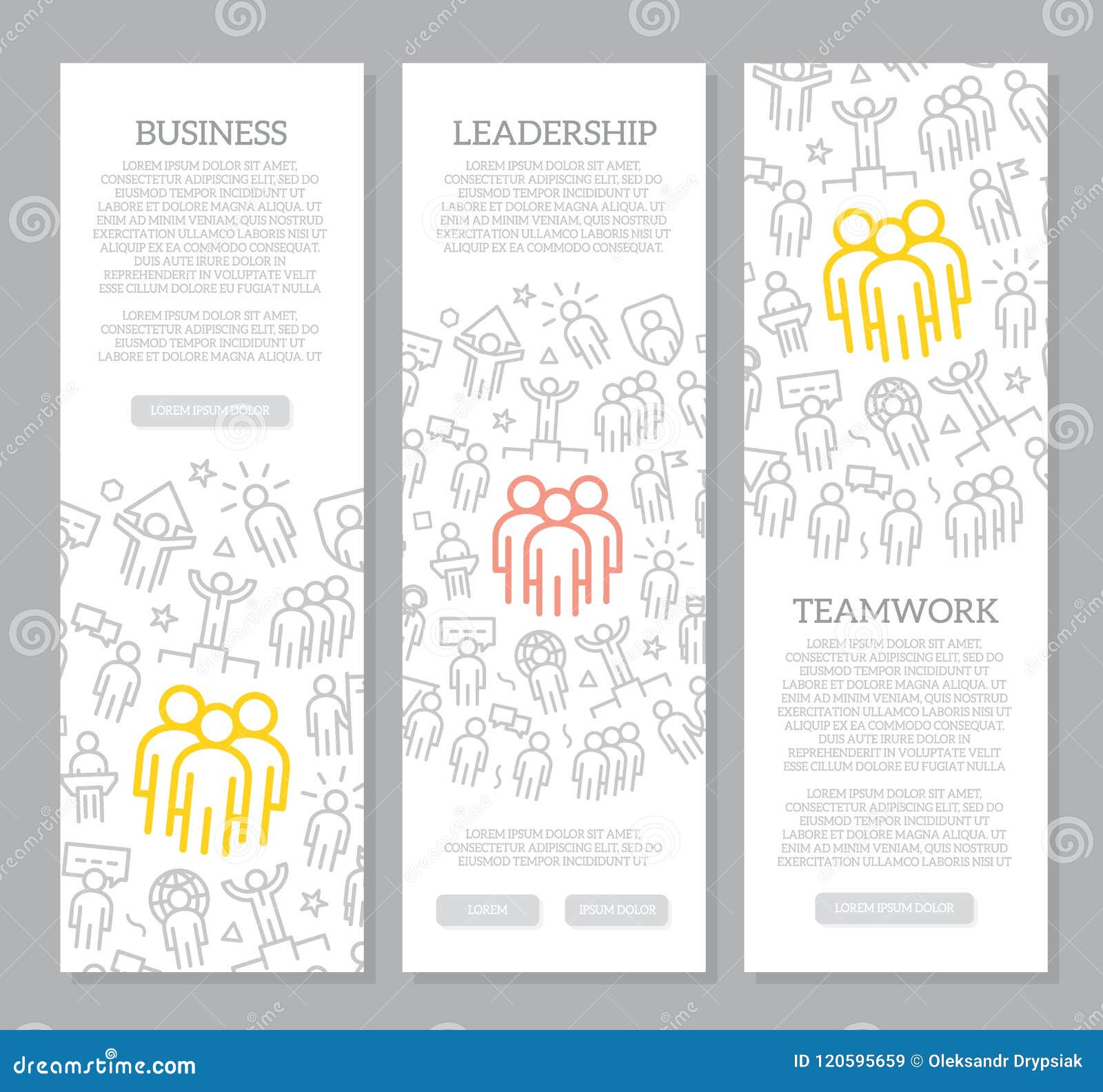 Set of Vector Human Resources and Business Organization Management ...