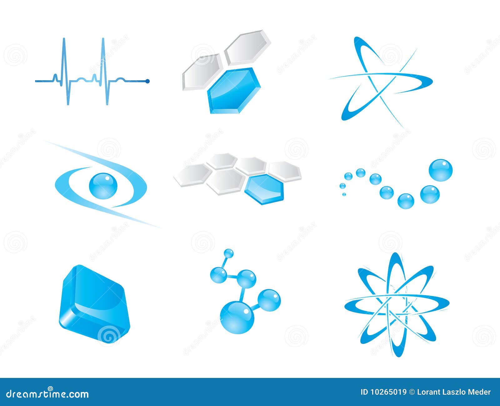 Set of Vector Icon Elements Stock Vector - Illustration of button ...