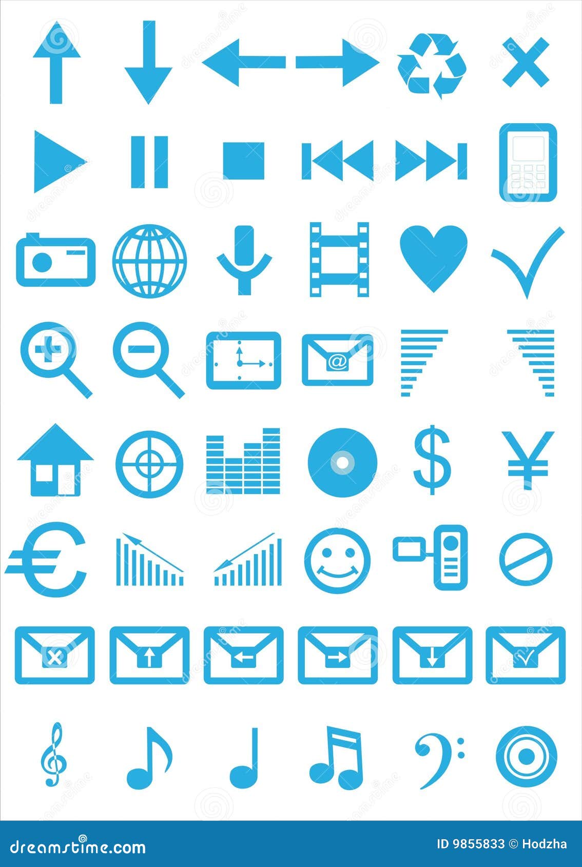 Set vector icons stock vector. Illustration of dollar - 9855833