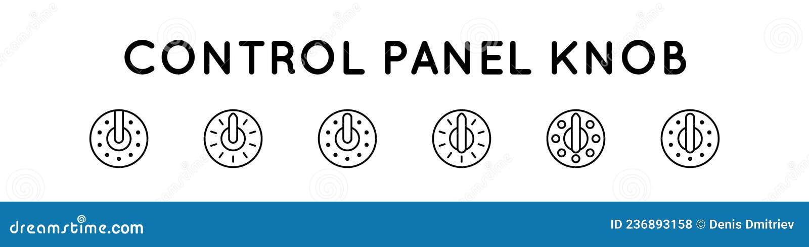 Set of Vector Icons Depicting Control Panel Switches. Selection of ...