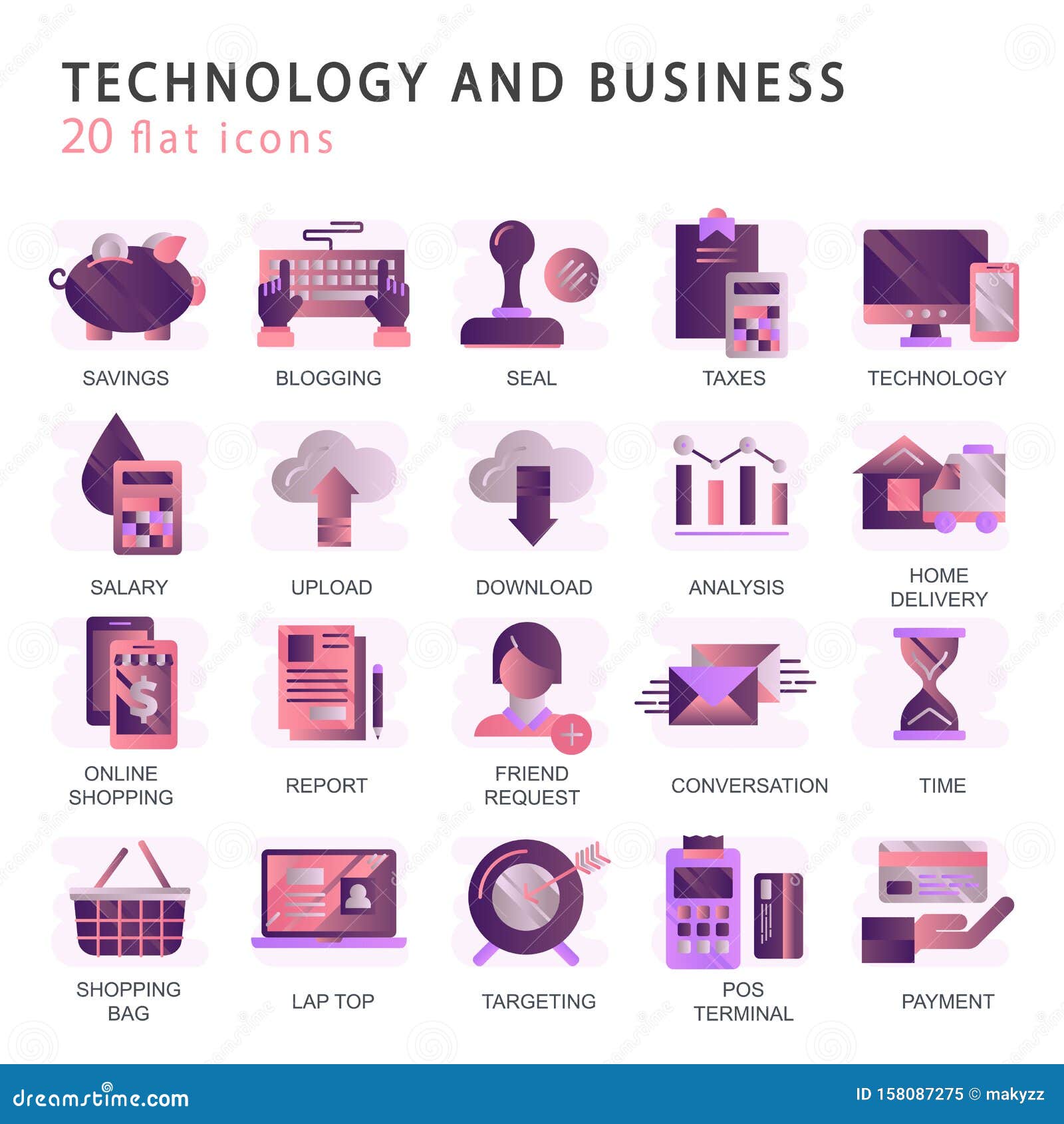 Set Vector Icons with Elements for Mobile Concepts and Web Apps Stock ...