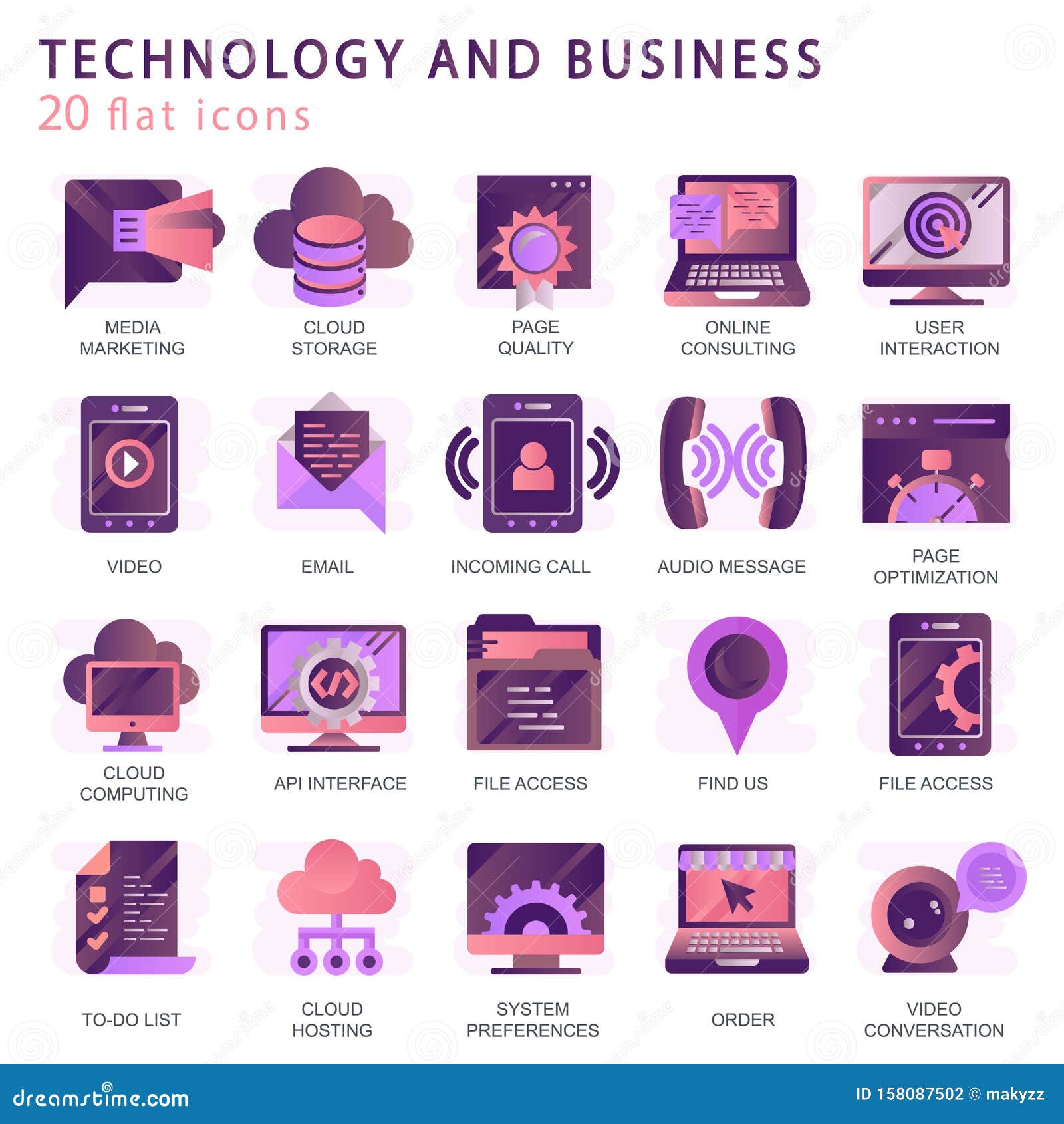 Set Vector Icons with Elements for Mobile Concepts and Web Apps Stock ...