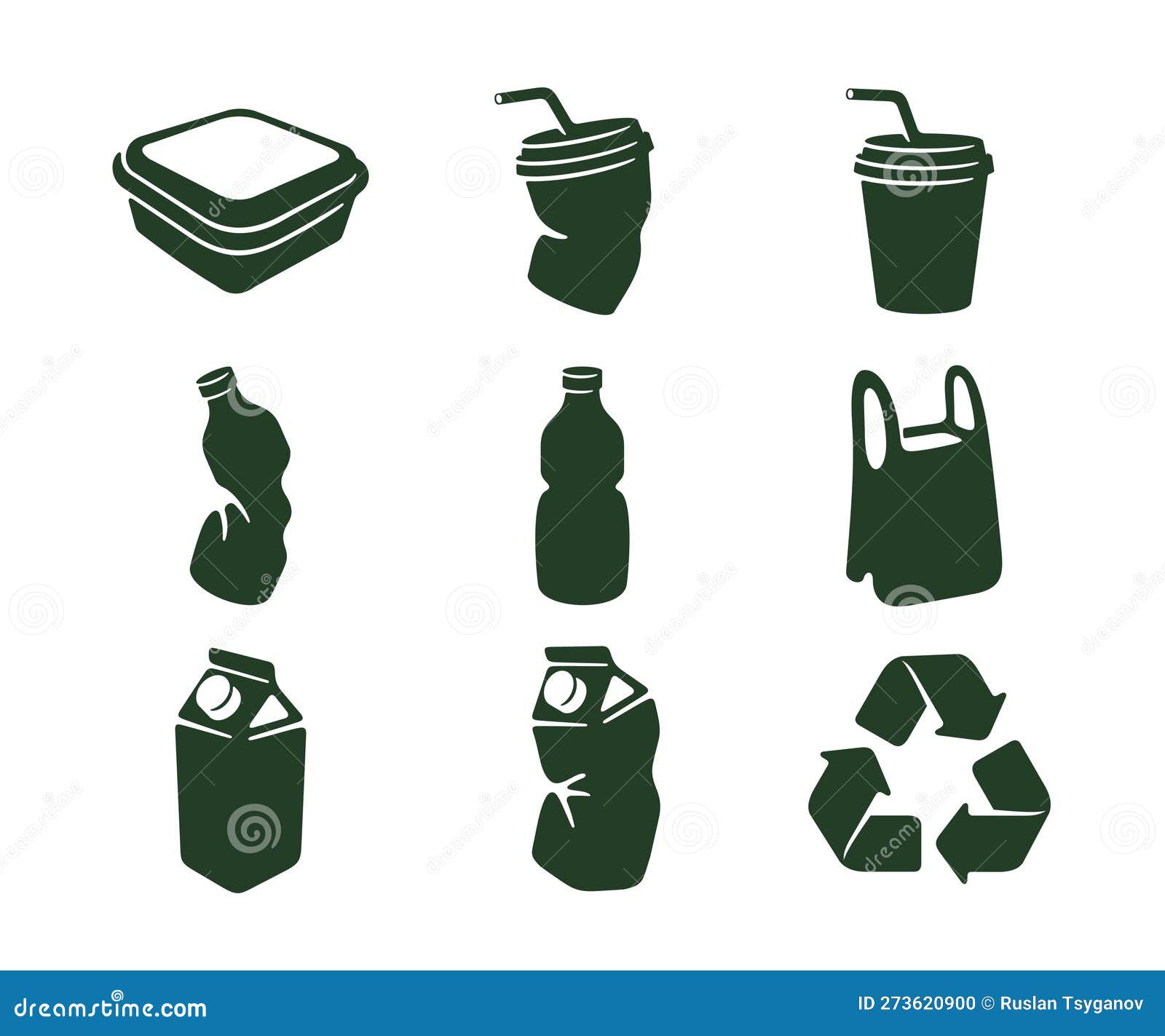 Icons Eco Recycling. Black Arrows In Triangle Form. Ecological Emblems ...