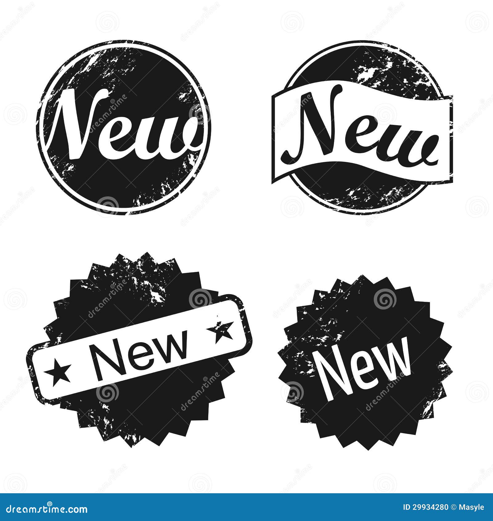 New stamp icons stock vector. Illustration of isolated - 29934280