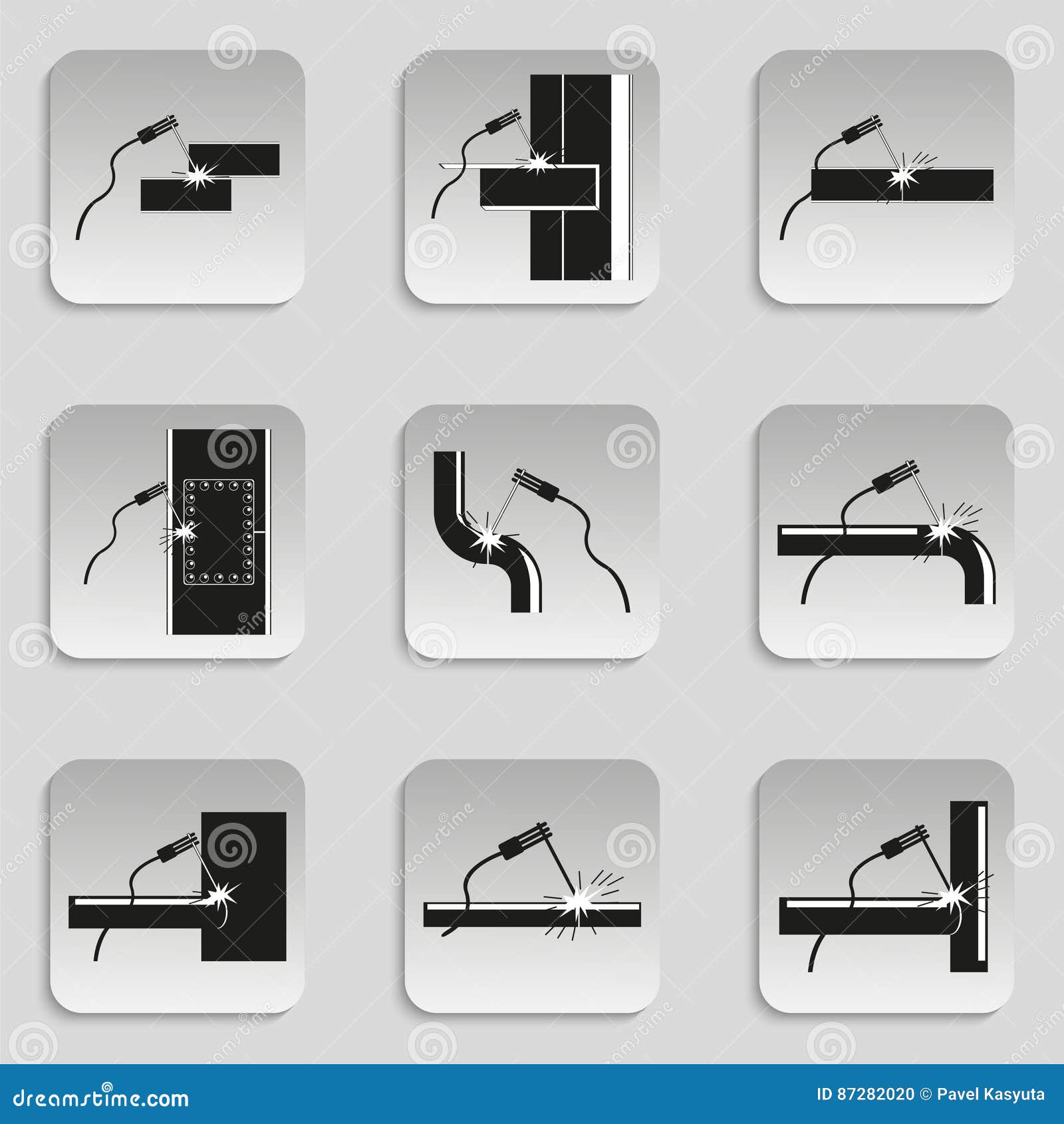 Set Of Vector Icons On The Theme Of Welding. | CartoonDealer.com #87282020