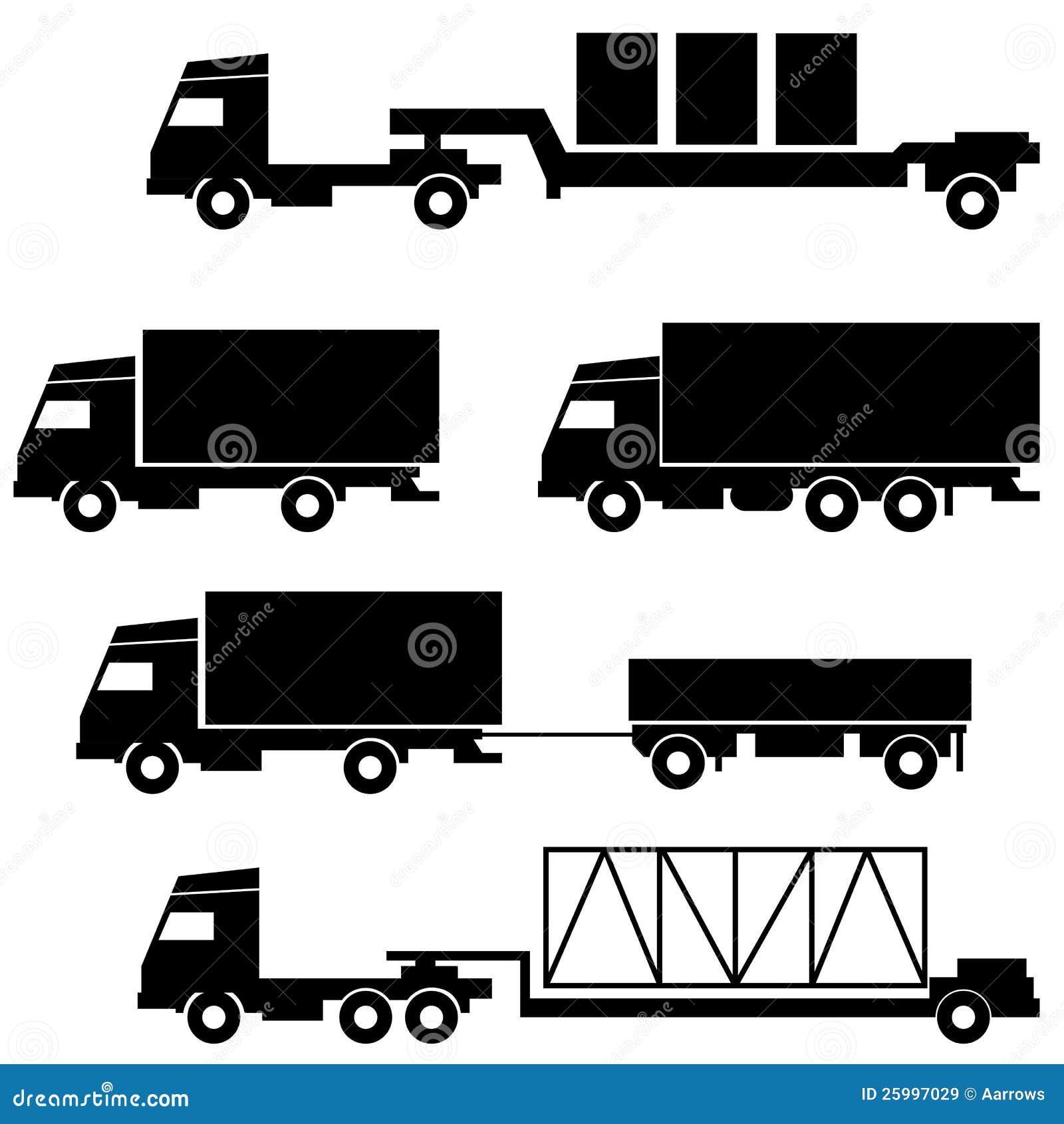 Set of Vector Icons - Transportation Symbols Stock Vector ...