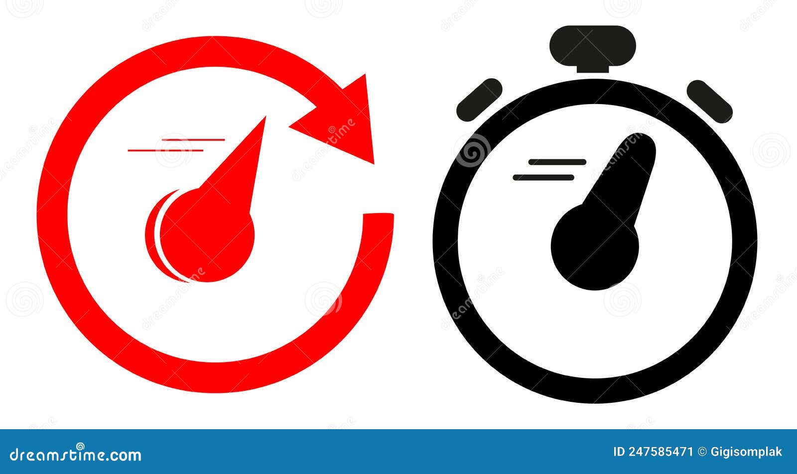Fast Processing Icon. Monochrome Simple Line Data Science Icon For ...
