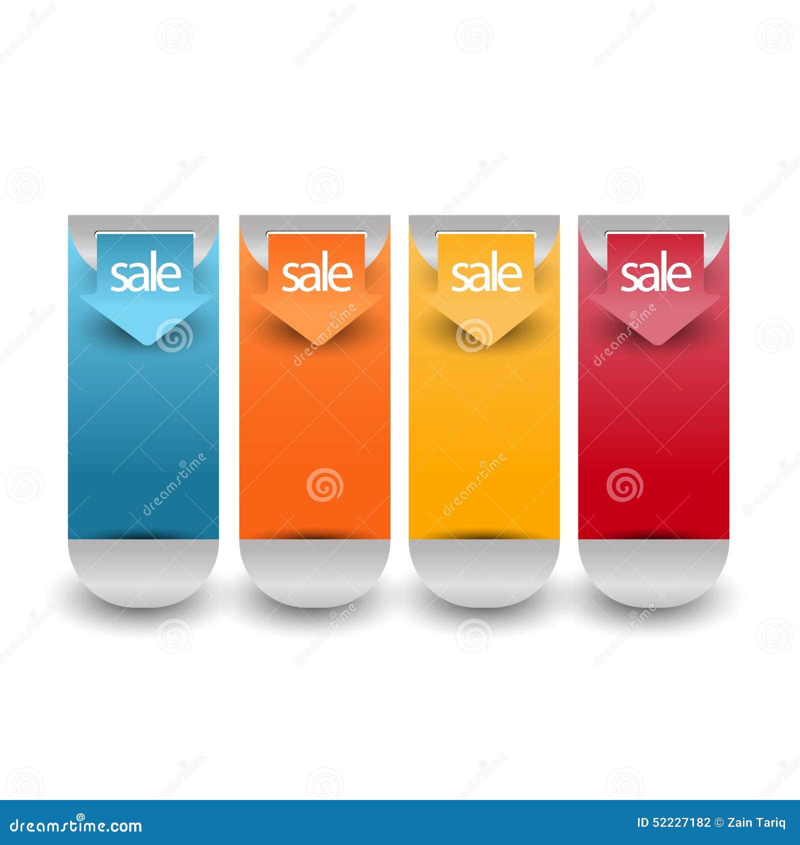 Set of Vector Illustration of Web Arrow Banners or Headers Stock Vector ...