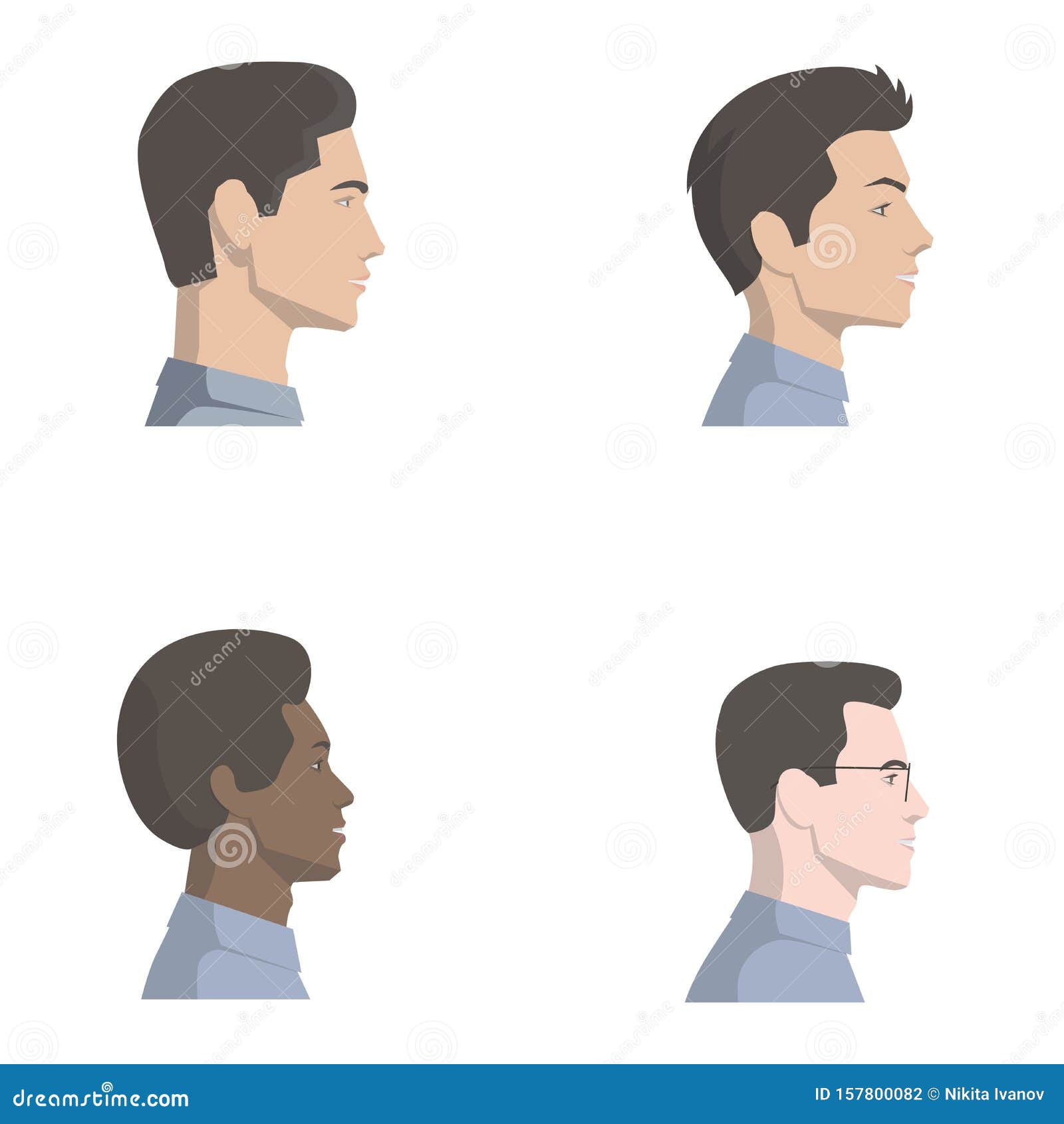Side Profile Face Vector