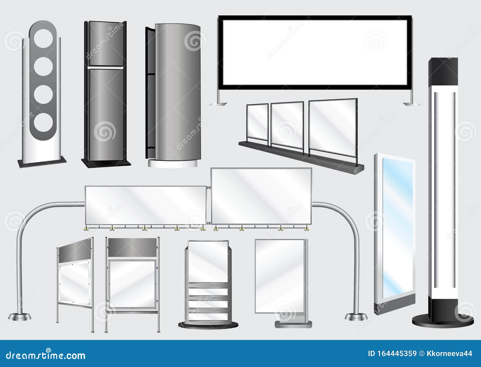 Set Of Vector Illustrations Of Templates For Branding, Design Of ...