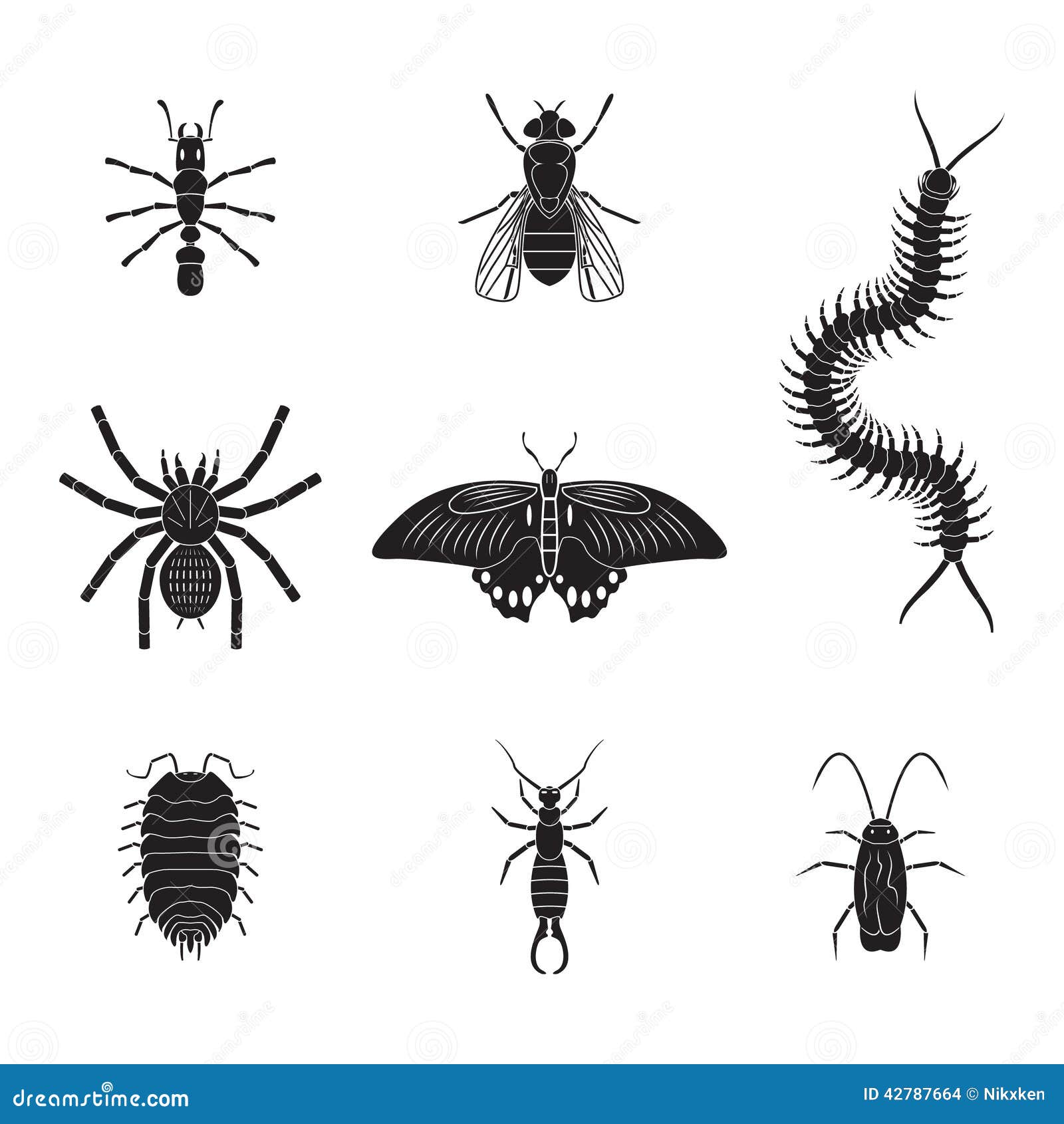 Set of Vector Insects Volume 2 Stock Vector - Illustration of ...