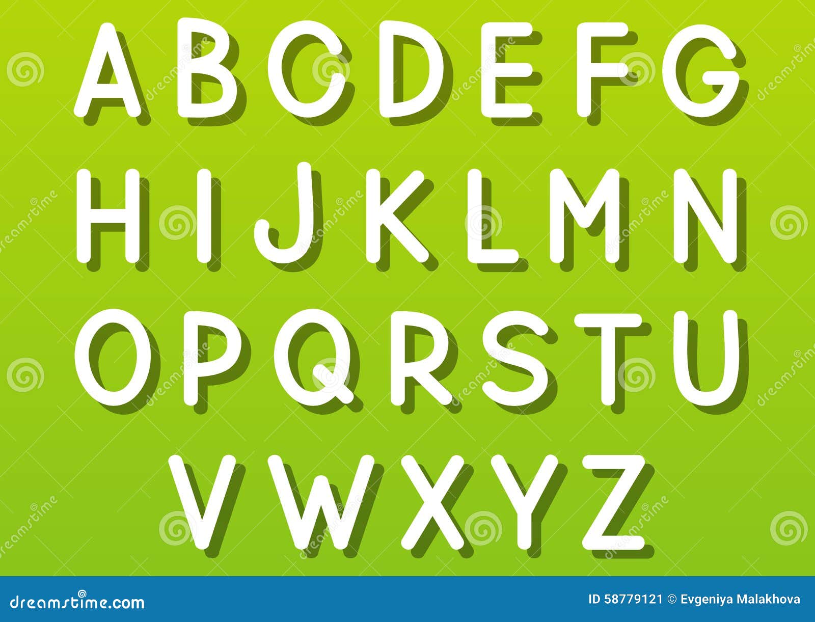 Set of vector letters stock vector. Illustration of font - 58779121