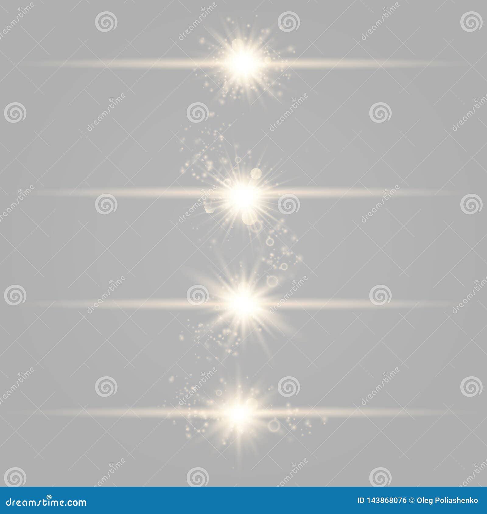 Set of Vector Light Effects. Stock Vector - Illustration of fade, dust ...