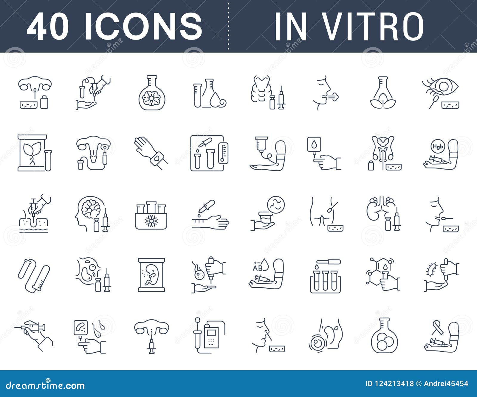 Set Vector Line Icons of in Vitro. Stock Illustration - Illustration of ... Set Vector Line Icons of in Vitro. Stock Illustration - Illustration of ...