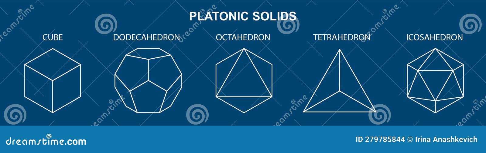 Dodecahedron And Icosahedron, Black Prisms Set Cartoon Vector ... Dodecahedron And Icosahedron, Black Prisms Set Cartoon Vector ...