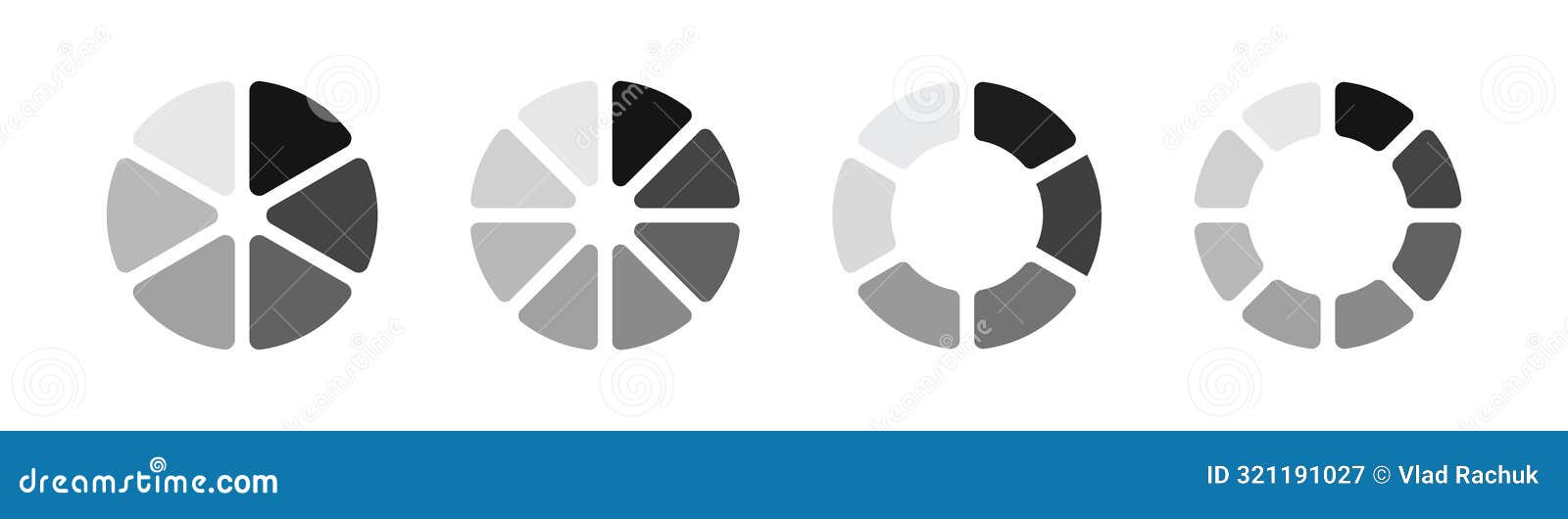 Set of Vector Loading Icons. Loading Bar Progress Icon. Download Progress. Loading Status ...