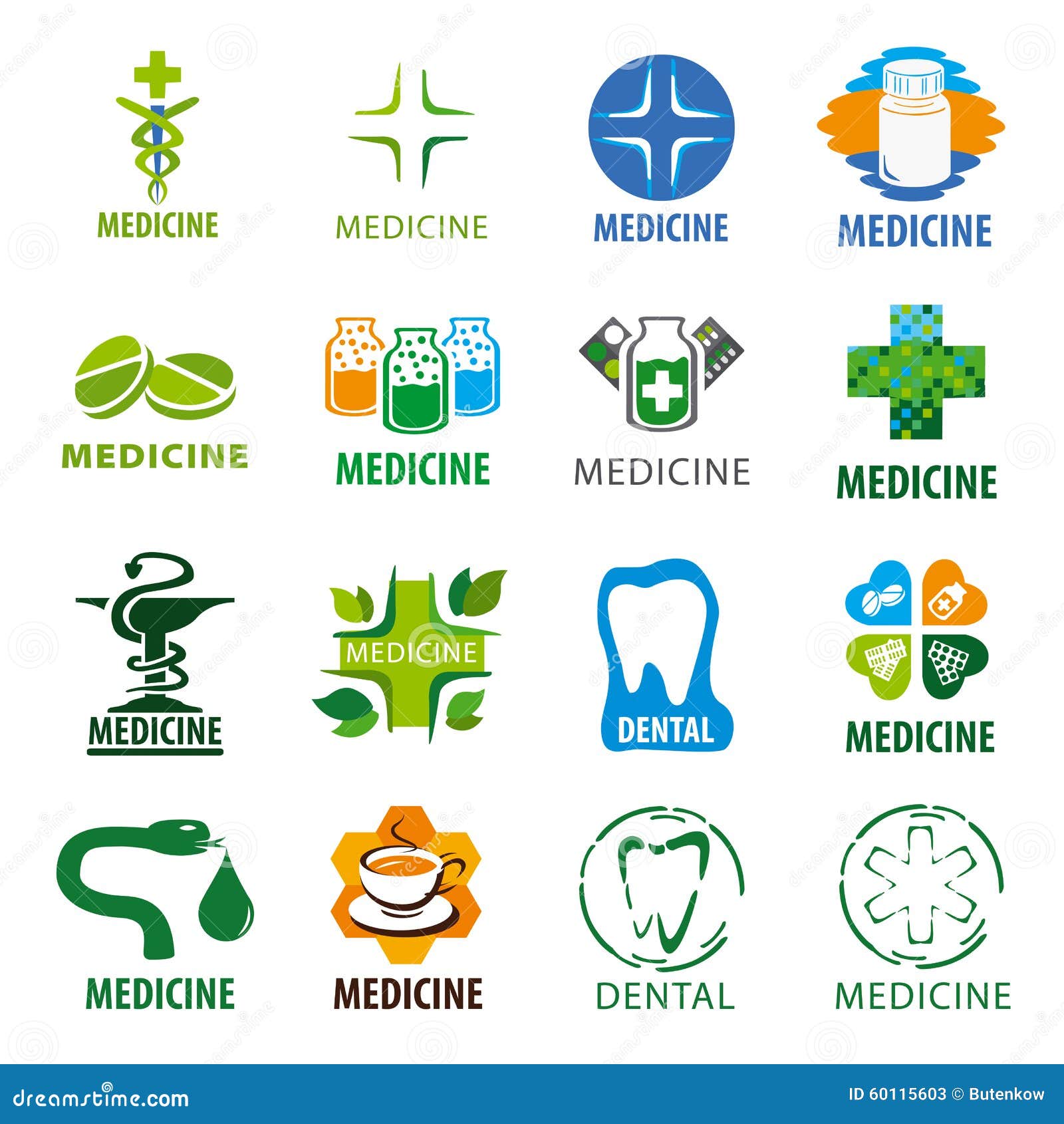Set of Vector Logos for Medicine Stock Vector - Illustration of heart ...