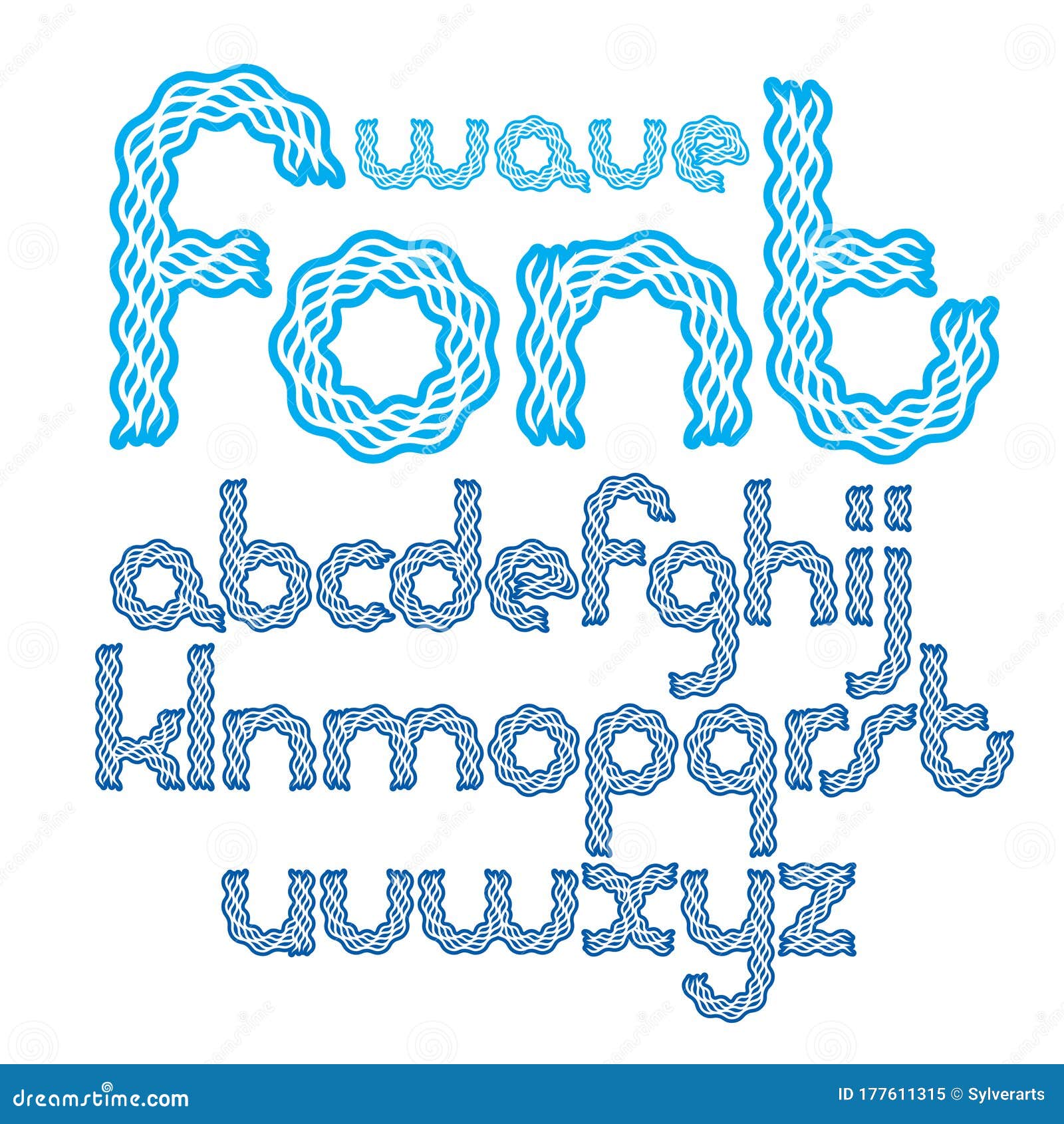 Set of Vector Lower Case Rounded Alphabet Letters Isolated Created ...