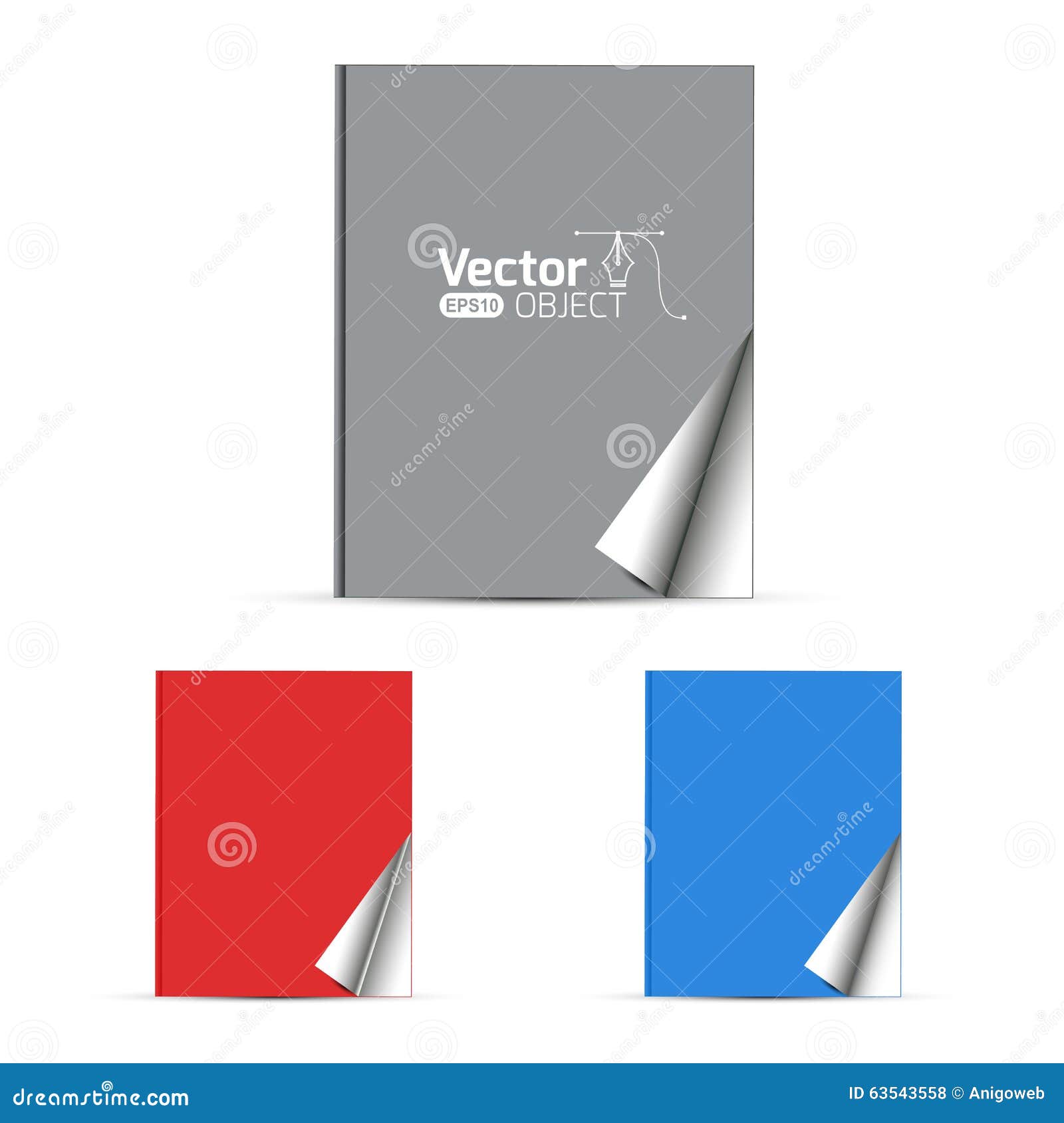 Set vector magazine stock vector. Illustration of design - 63543558