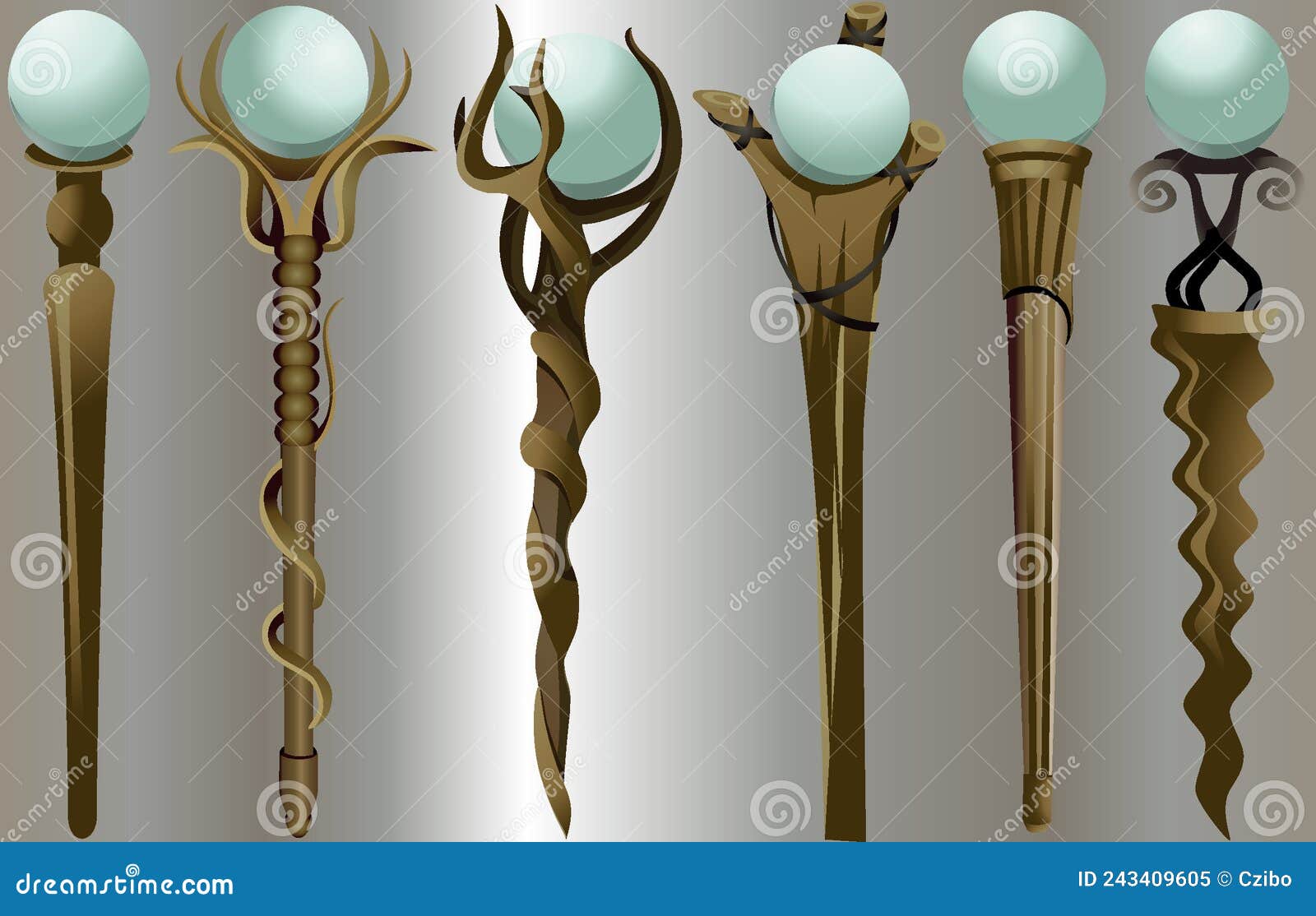 Magic Wands, Stick Of Magician With Stars And Sparkles To Generate ...