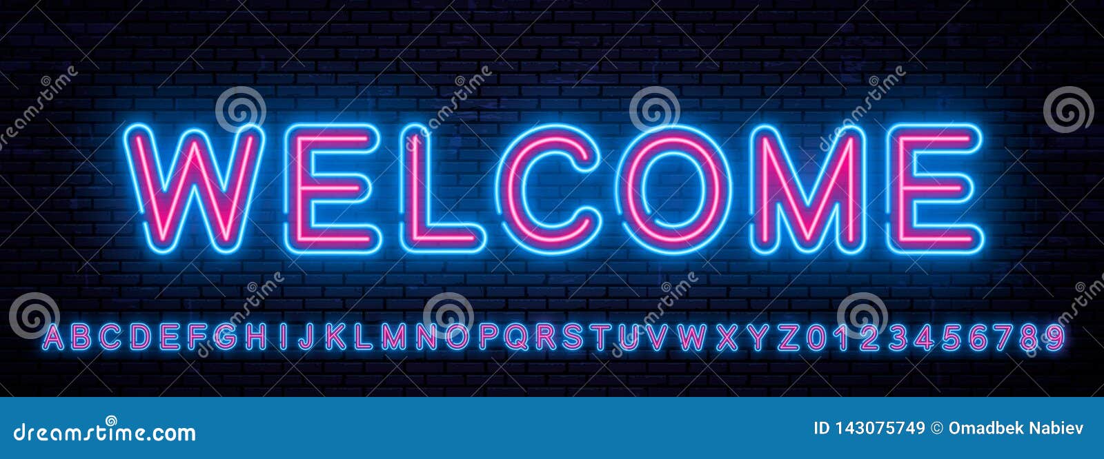 Set of Vector Neon English Letters Stock Vector - Illustration of black ...