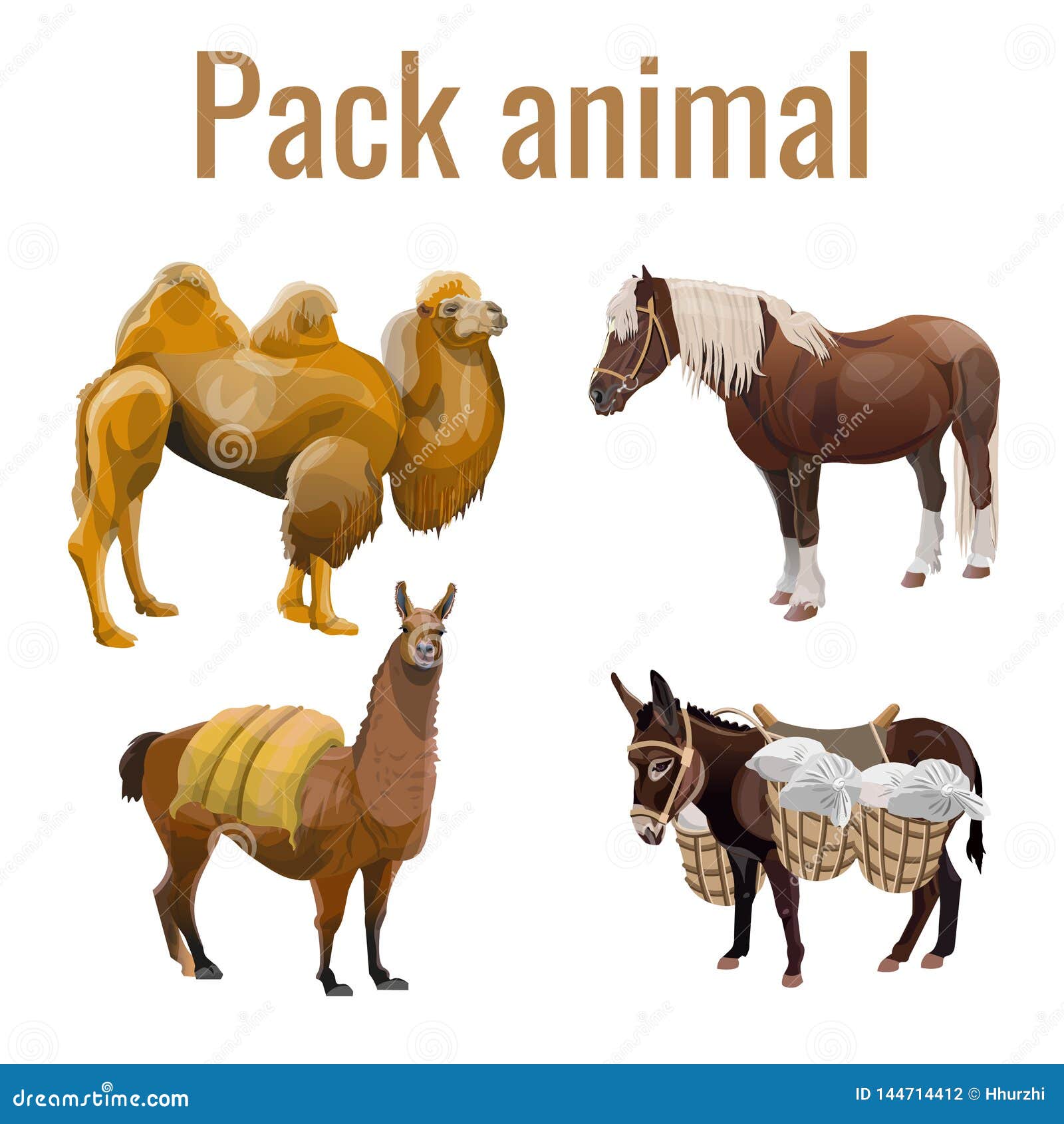 Pack Horse Clip Art