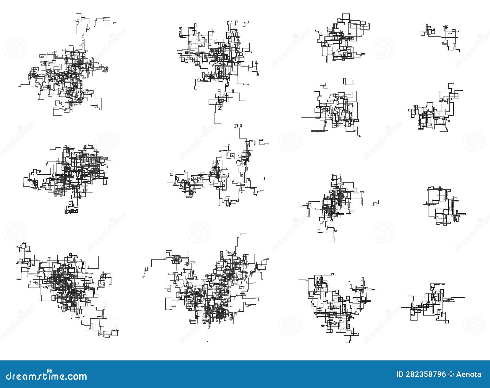 Set of Vector Pixel Track Plexus - Vector Design of Hi-Tech Circuit ...