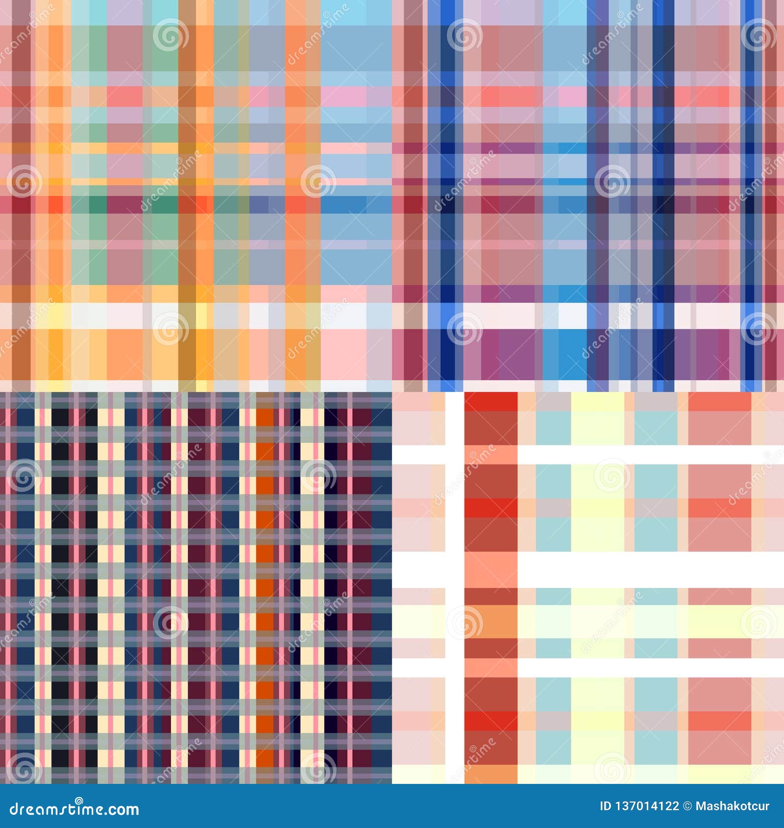 Vector Plaid Check Of Texture Tartan Seamless With A Fabric Background ...