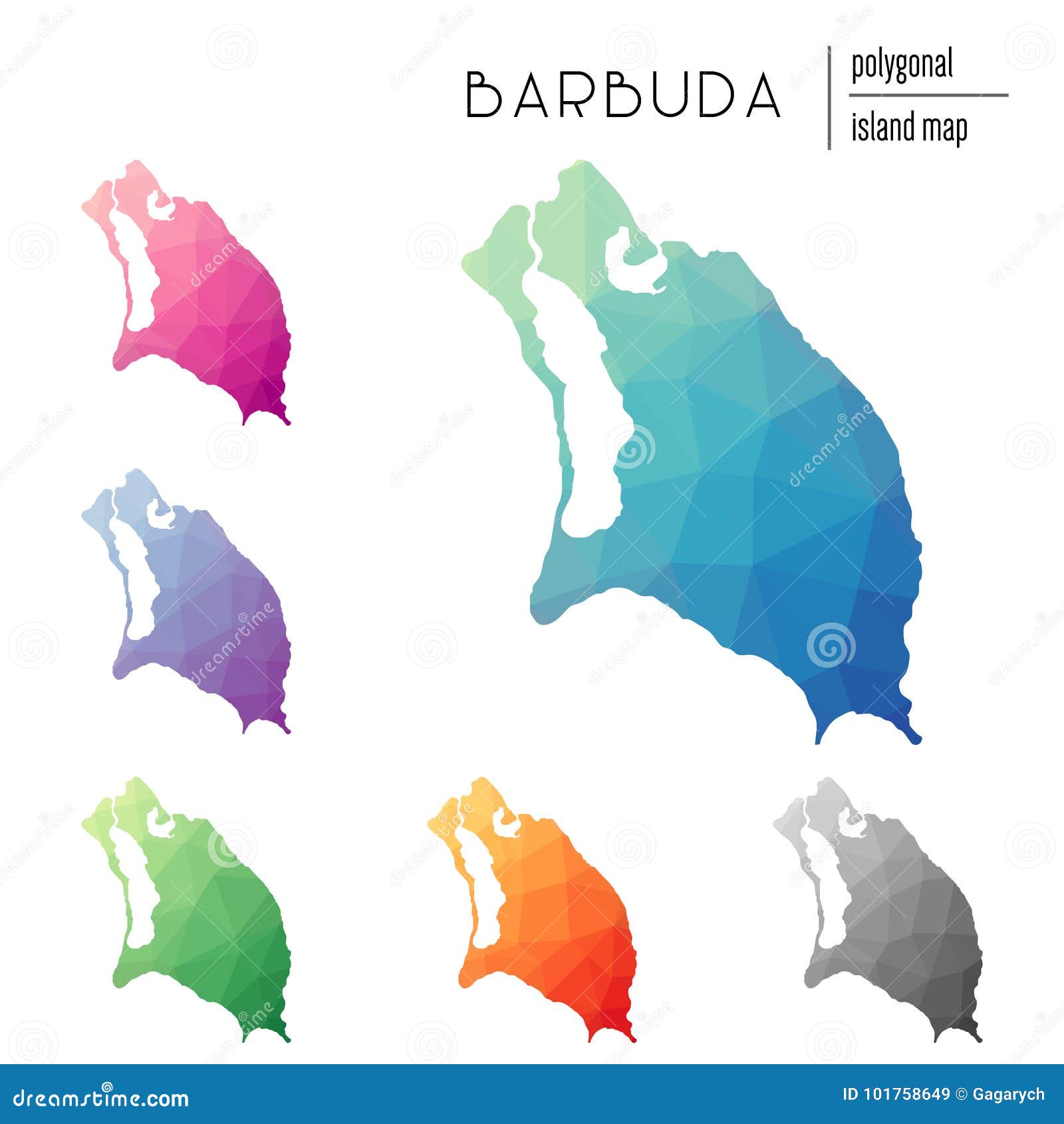 Set of Vector Polygonal Barbuda Maps Filled with. Stock Vector ... Set of Vector Polygonal Barbuda Maps Filled with. Stock Vector ...