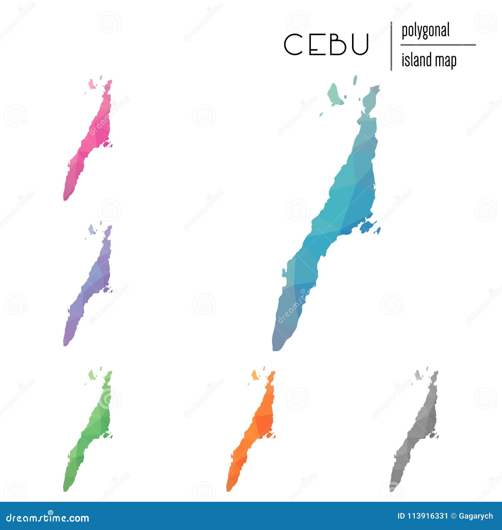 Set of Vector Polygonal Cebu Maps Filled with. Stock Vector ... Set of Vector Polygonal Cebu Maps Filled with. Stock Vector ...
