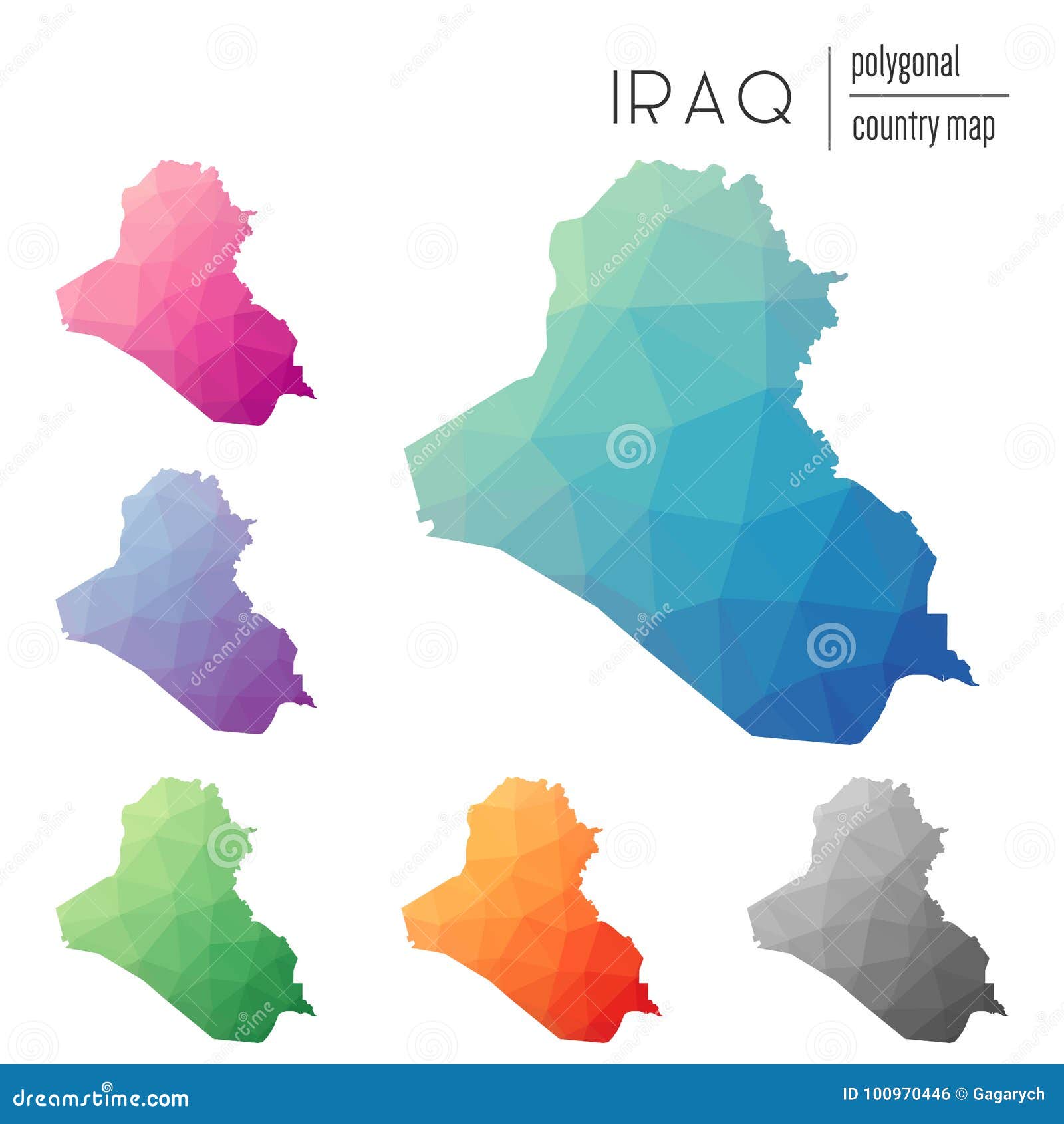 Set Of 3 Maps Of Iraq - Vector Illustrations | CartoonDealer.com #265630928