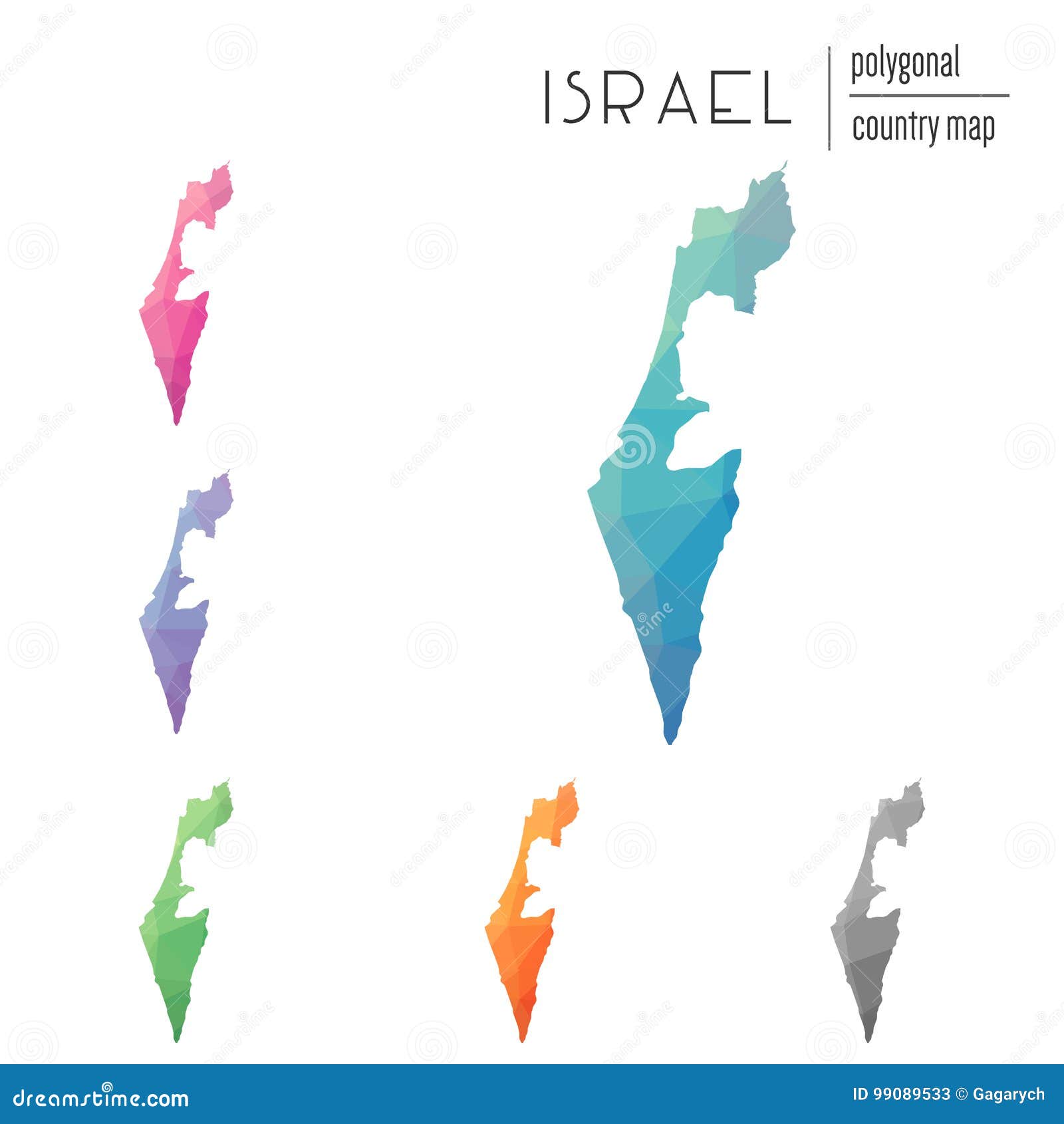 Israel Maps With Markers Vector Illustration | CartoonDealer.com #33005678