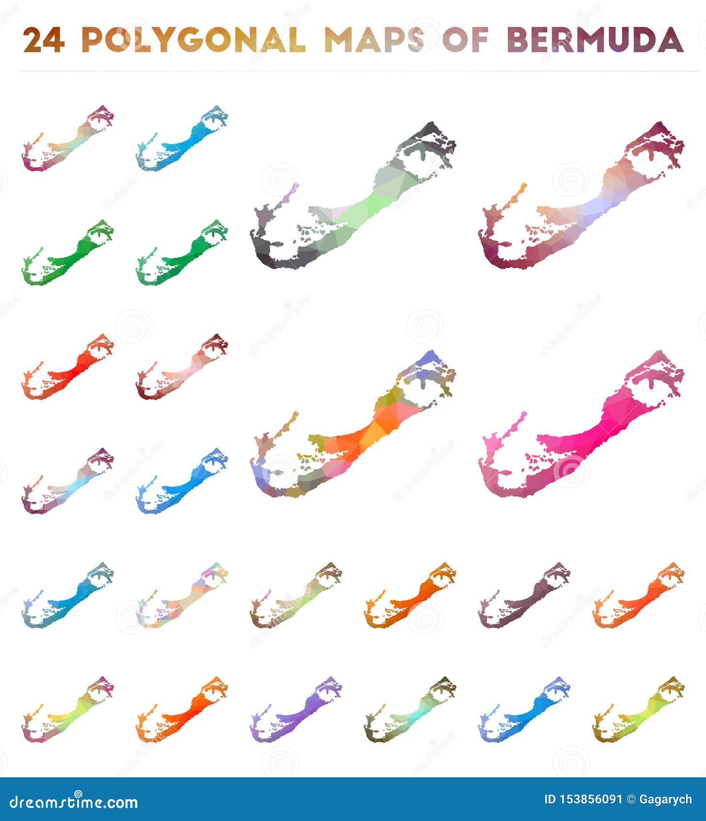 Vector Map Of Bermuda. High Detailed Country Map With Division, Cities ...